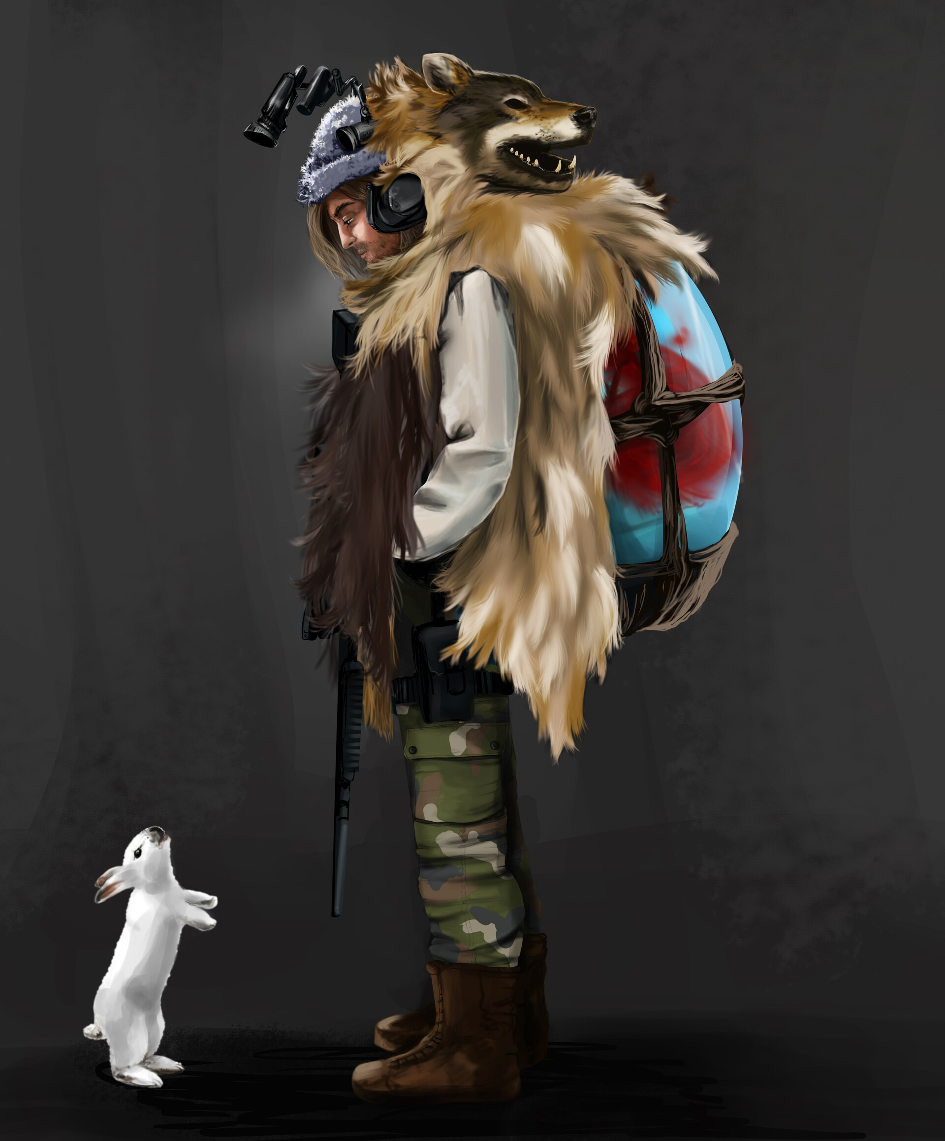 ArtStation - Rabbit and soldier