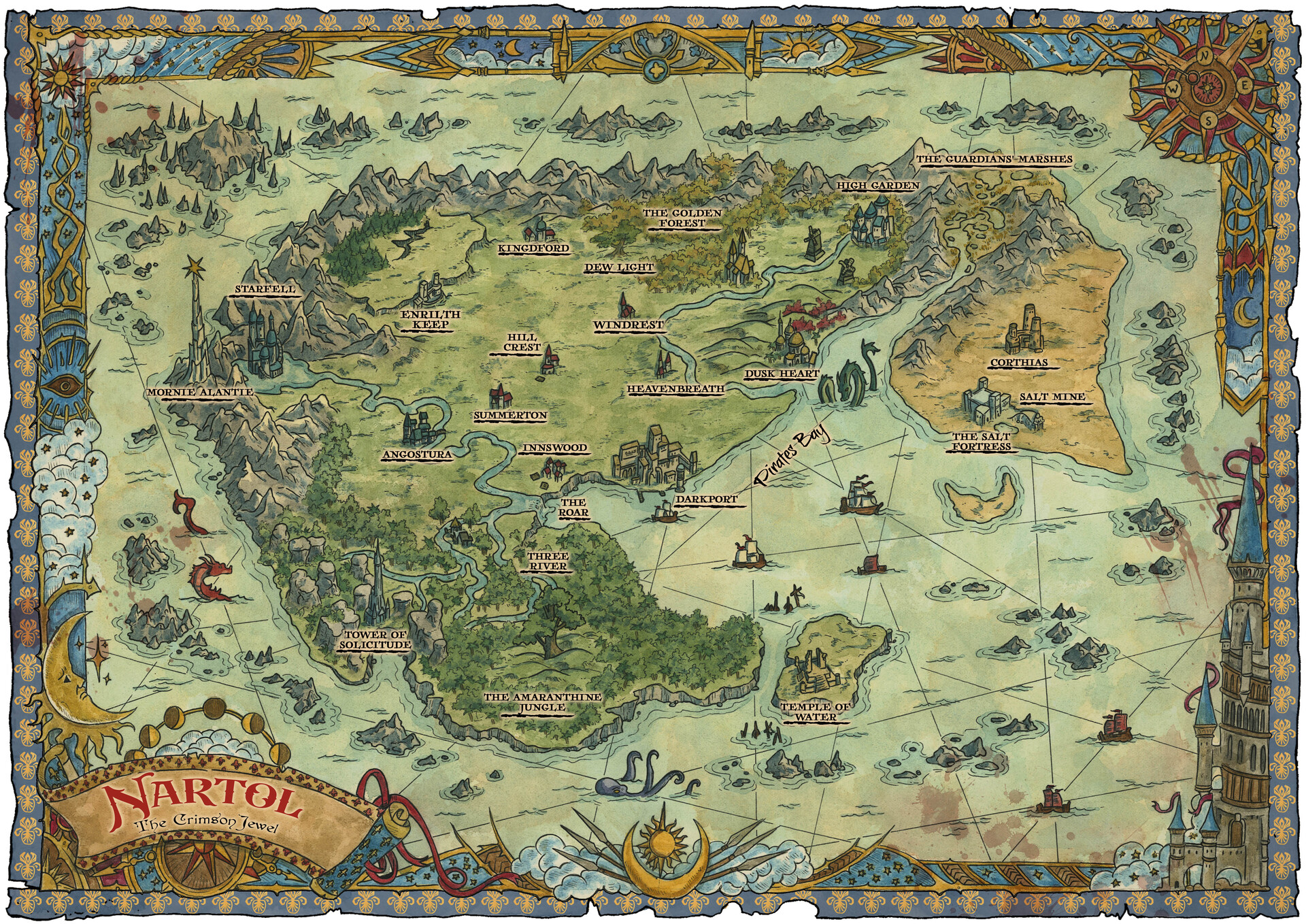 ArtStation - New map created on a private commission for Rpg Project!