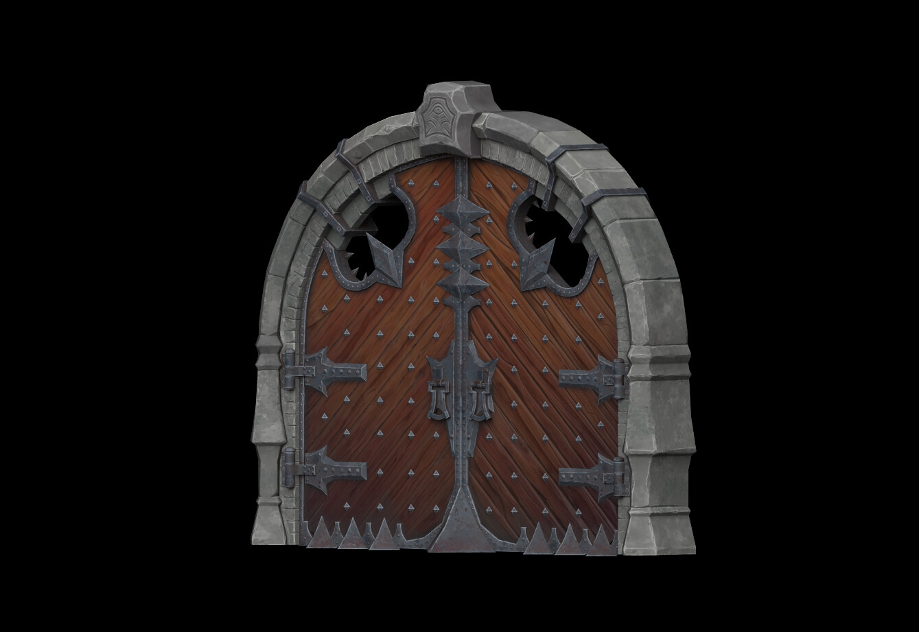 YangGeng - stylized fantasy medival door