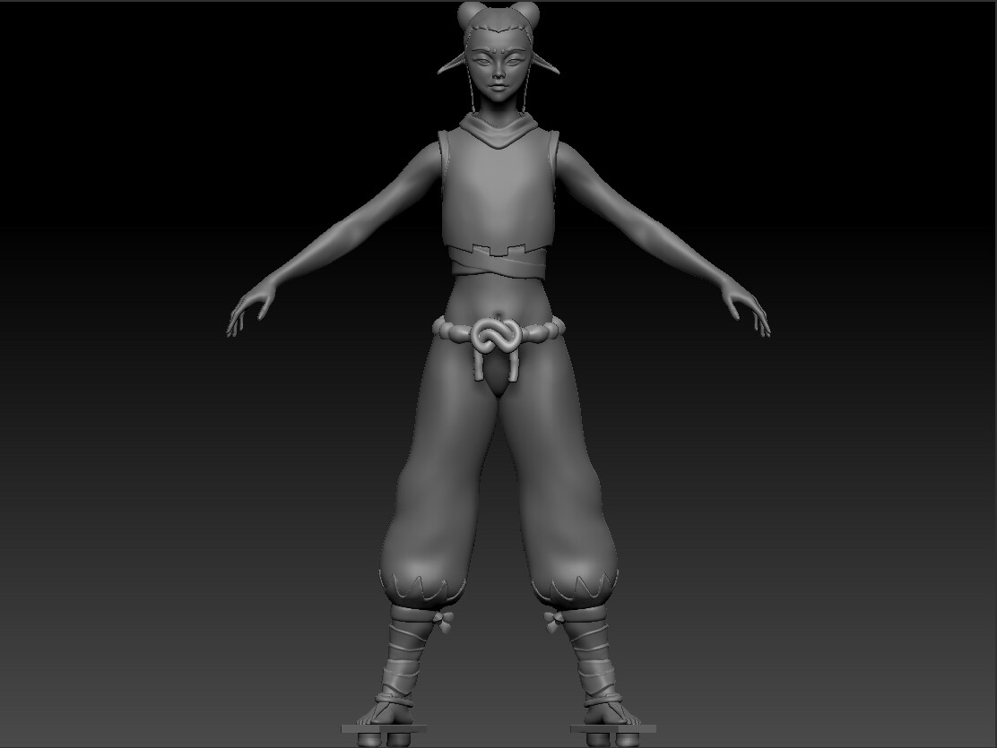 Janelle CUISSARD - Character modeling Azuria