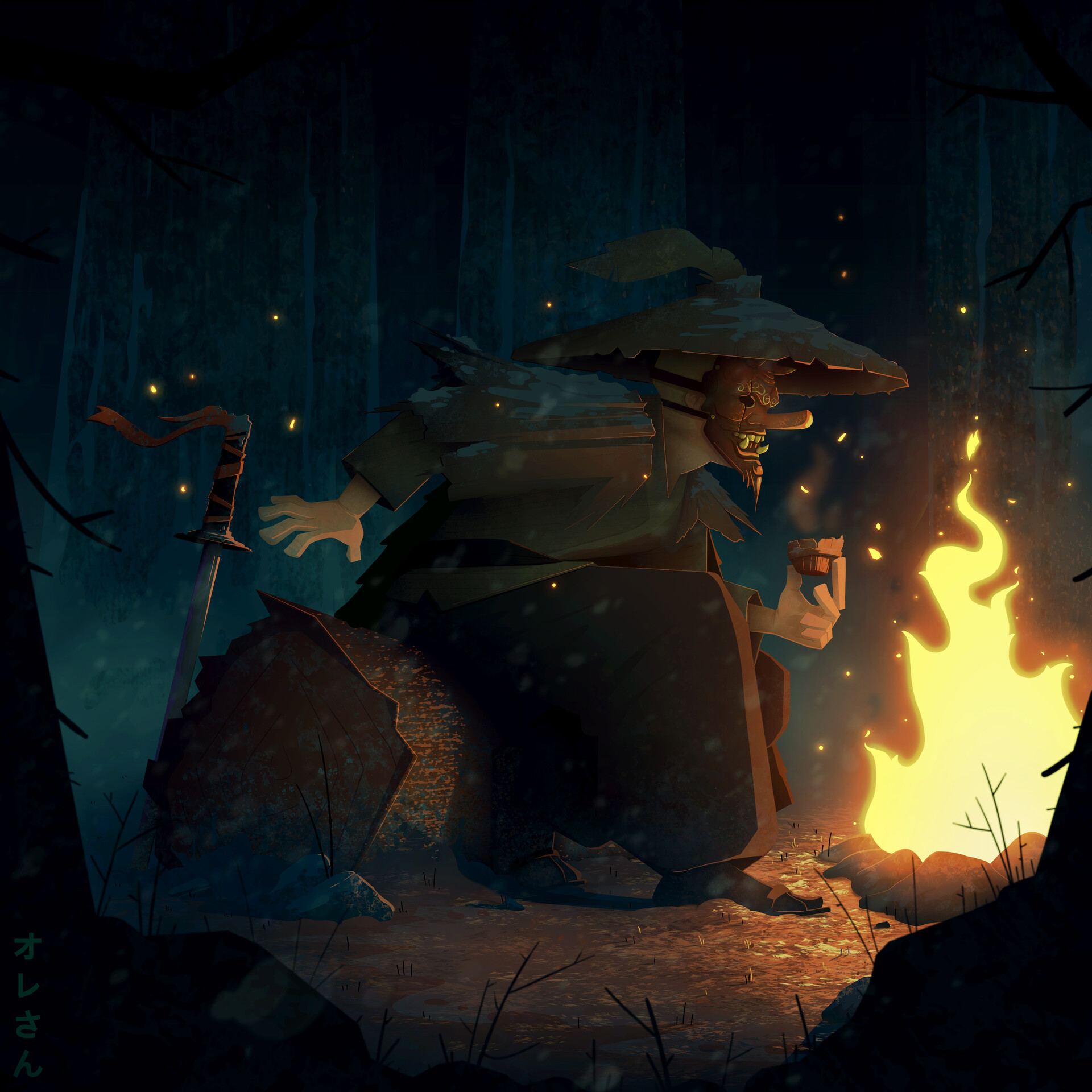 ArtStation - TENGU SAMURAI