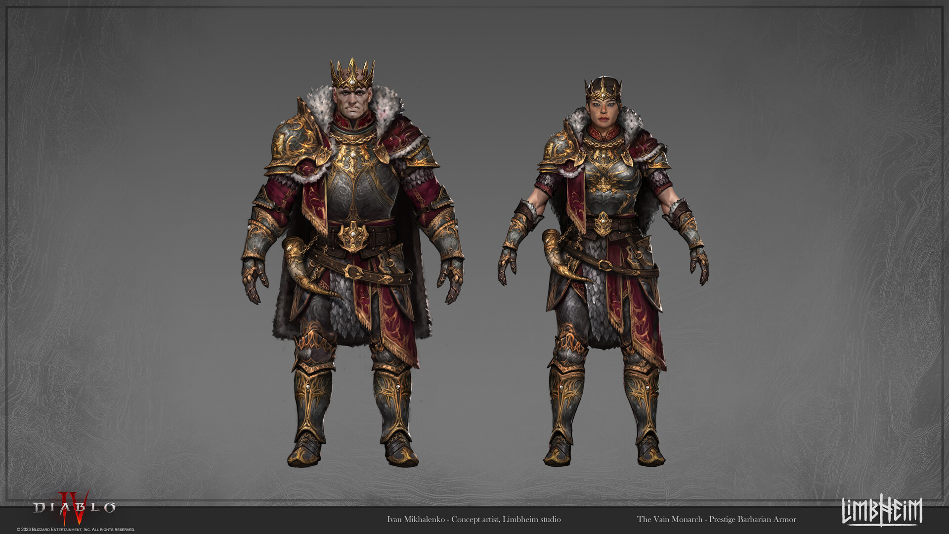 Ivan Mikhalenko - Diablo IV: The Vain Monarch - Prestige Barbarian Armor
