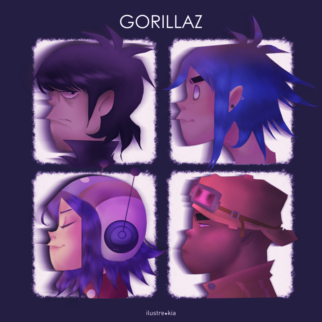ArtStation - Gorillaz Stickers