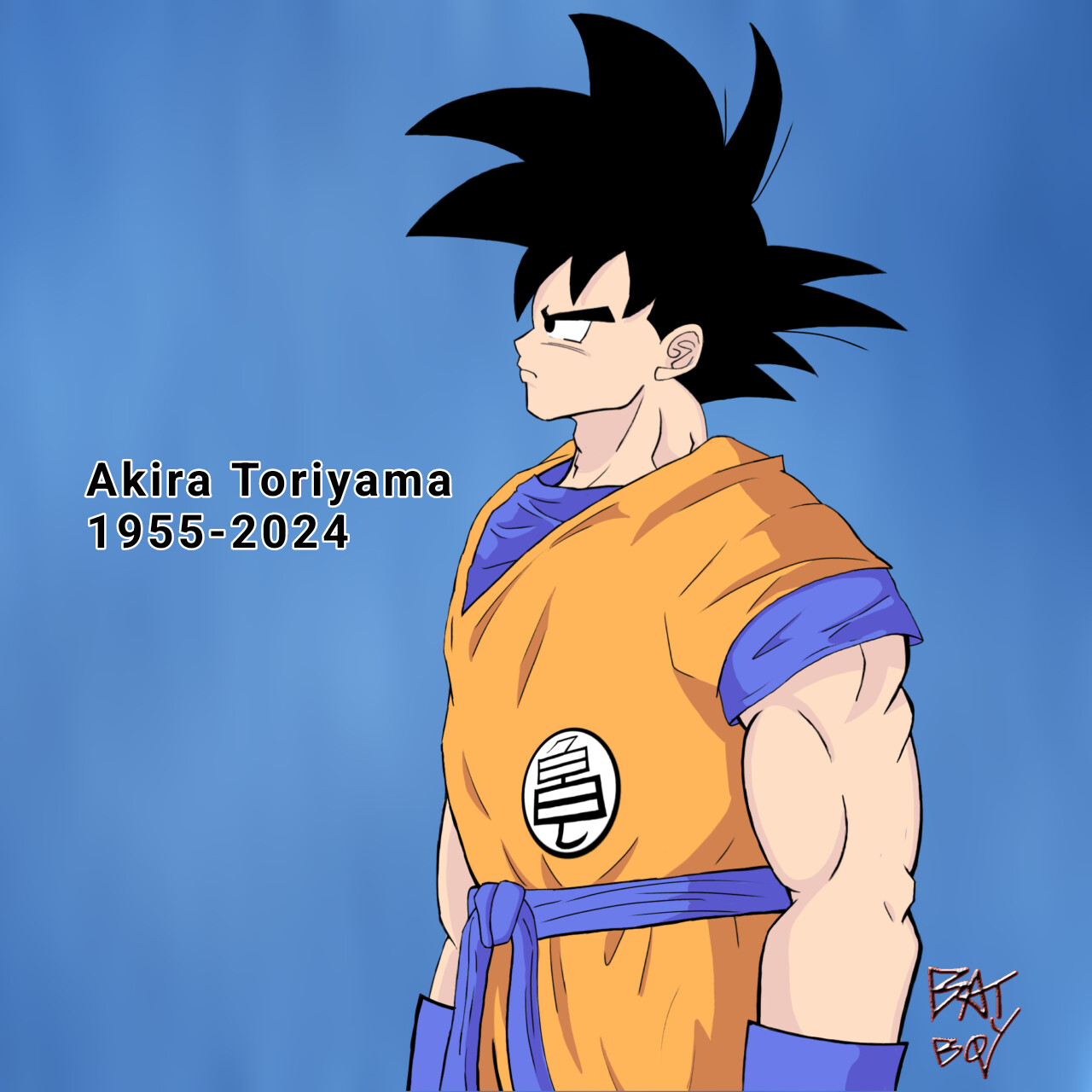 ArtStation - Goku (Toriyama tribute)
