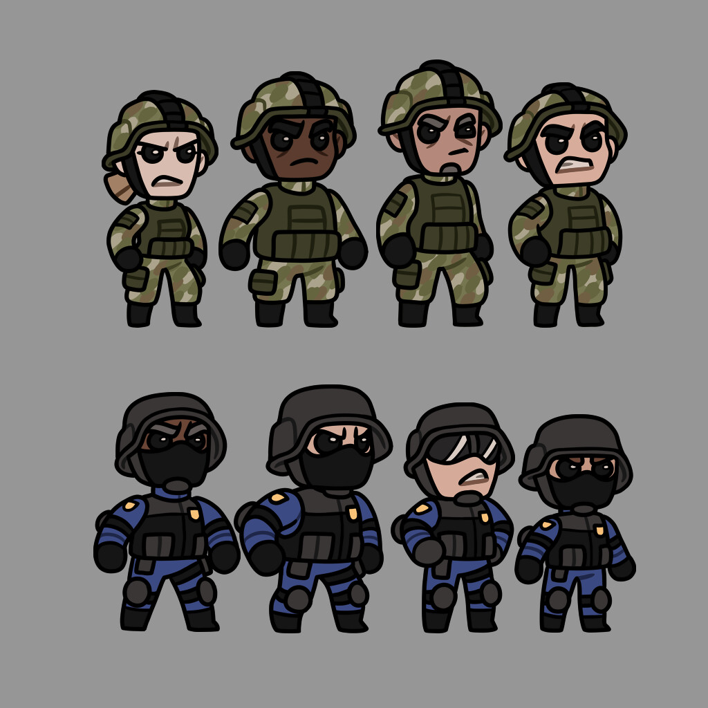 ArtStation - Alien game character sprites 3