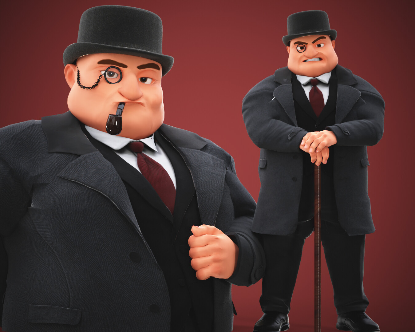 ArtStation - Game Cartoon Boss Man