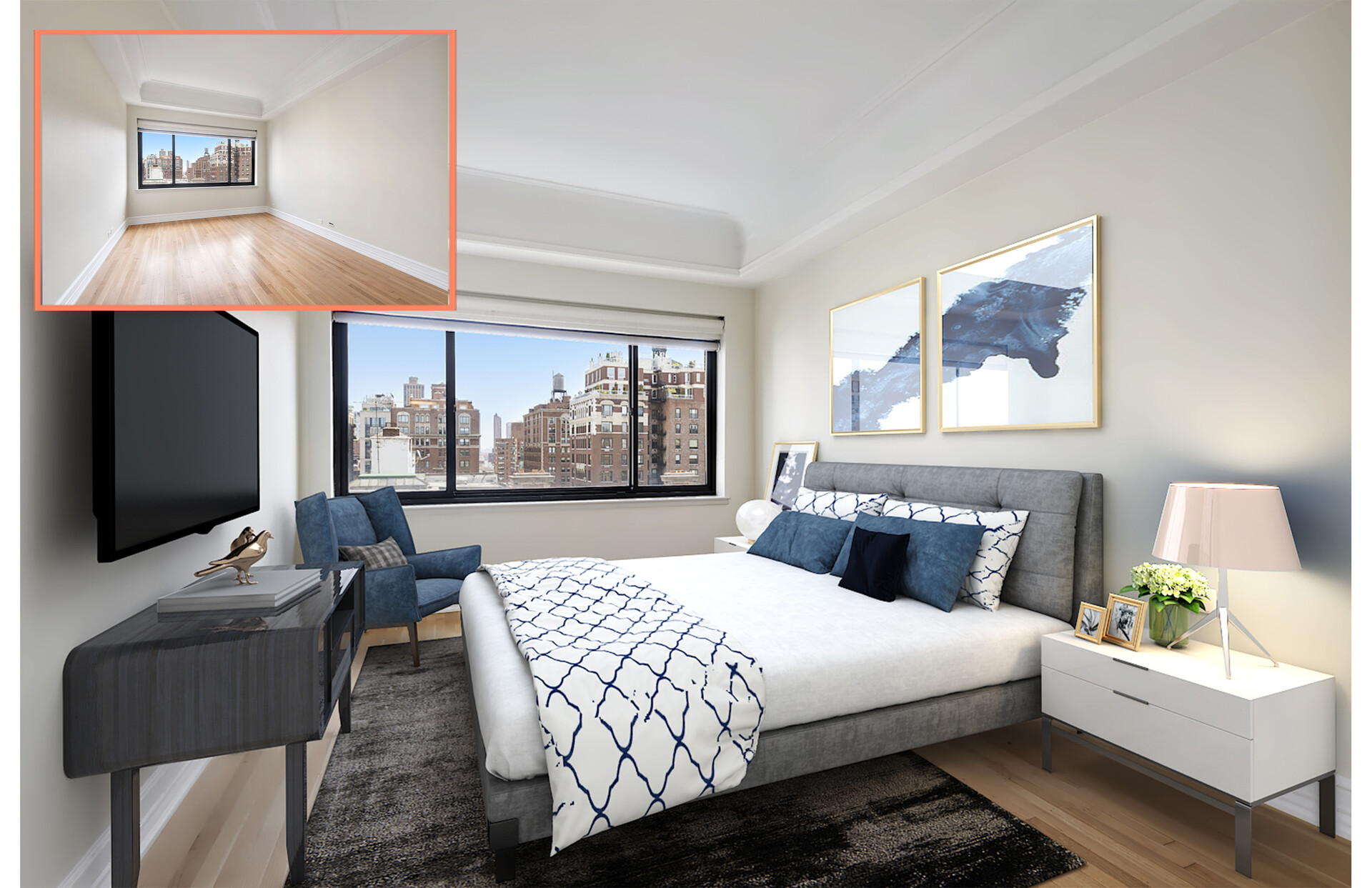 ArtStation - 3D Interior Render_Virual Staging_Bedroom