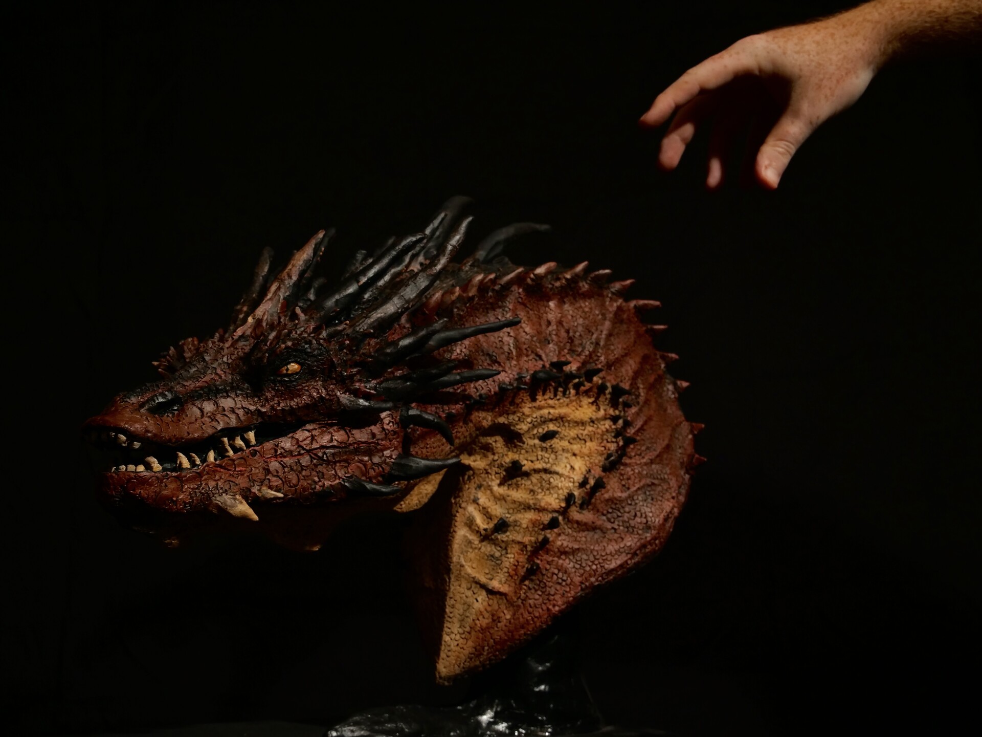 ArtStation - Smaug head bust sculpture from The Hobbit