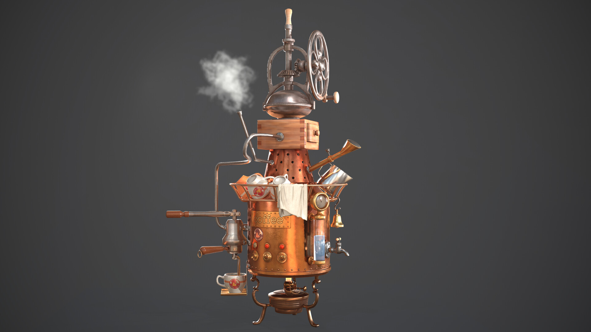 ArtStation - Fantasy Coffee Machine