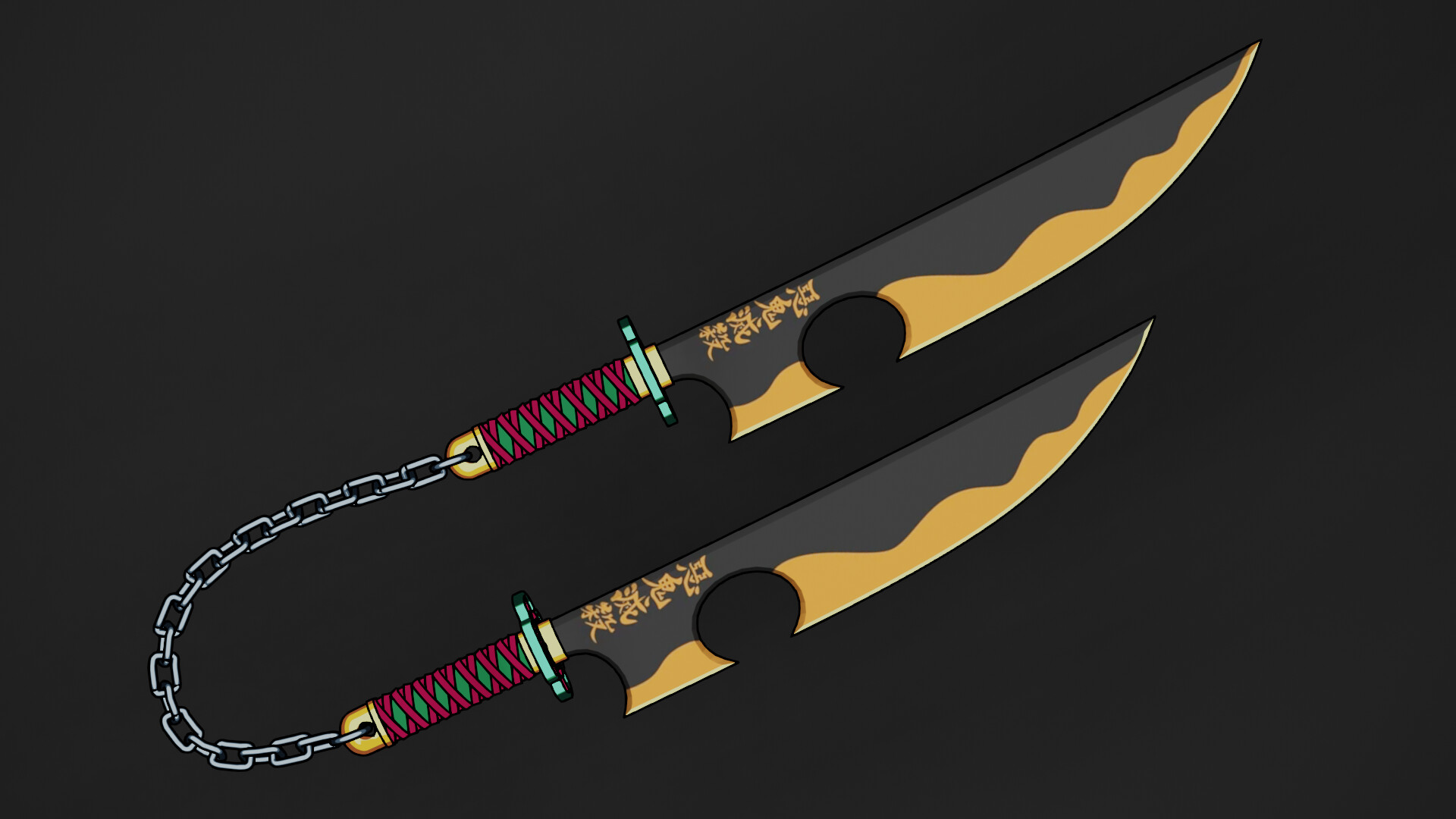 ArtStation - Tengen Uzui Demon Slayer Sword