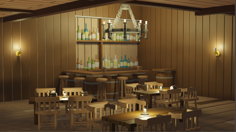 ArtStation - Bar Interior