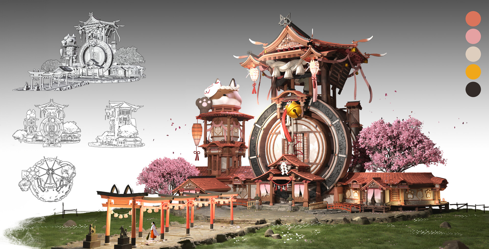 ArtStation - Japanese Fox Shrine