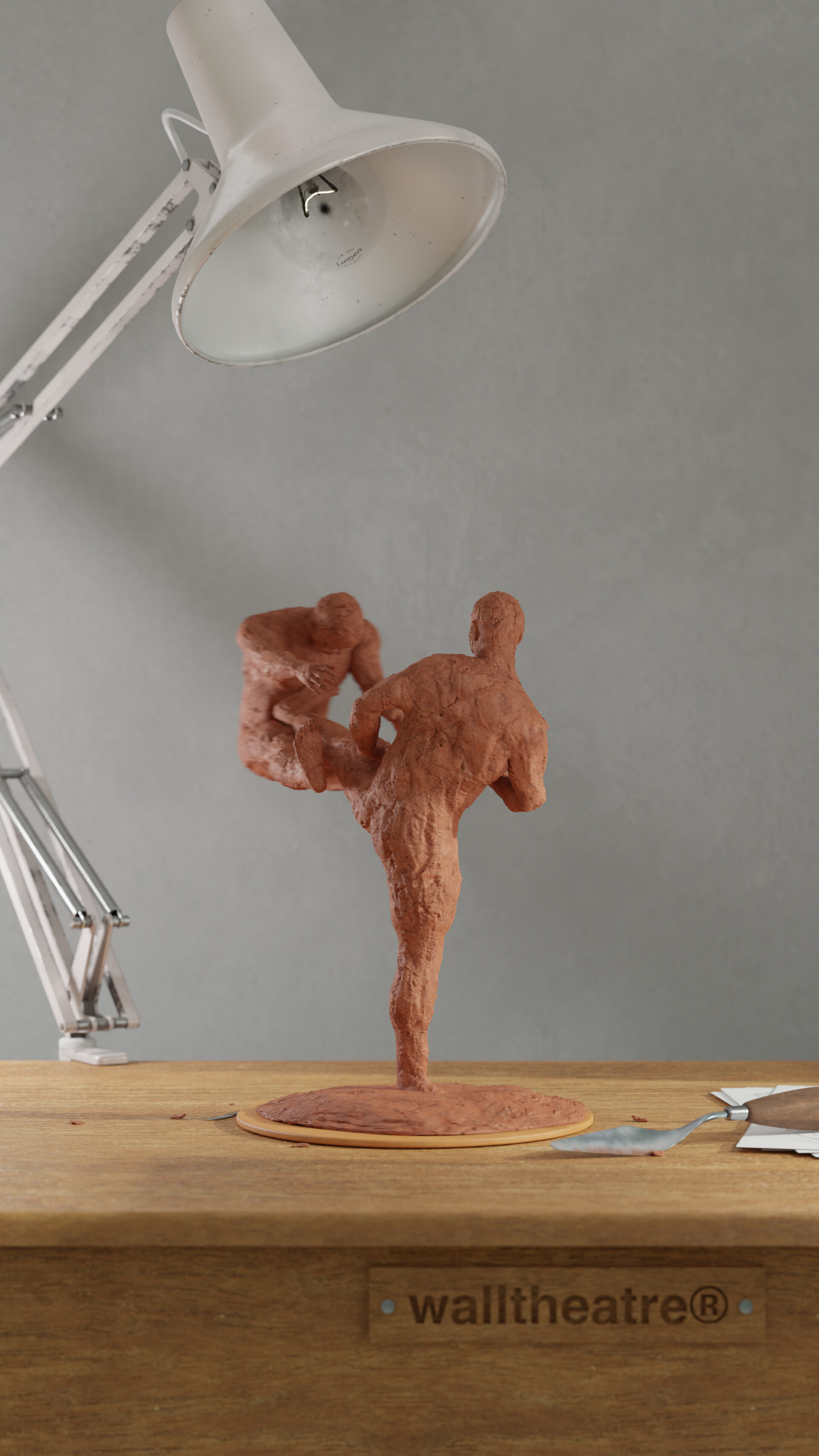 ArtStation - Clay model modelling and render made with blender cycles.