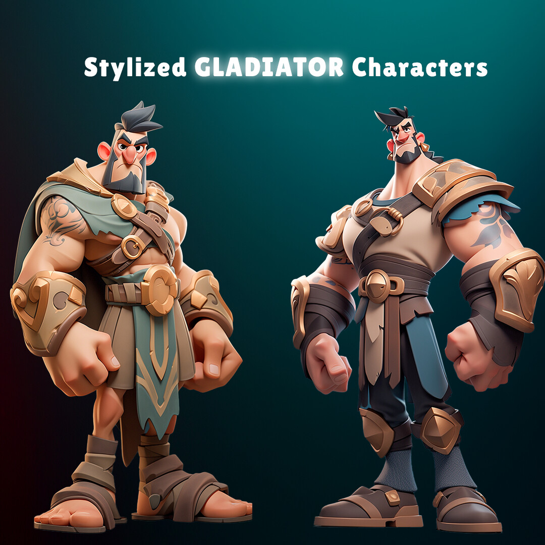 ArtStation - 350 Stylized GLADIATOR Reference Pack | 4K | Vol.13