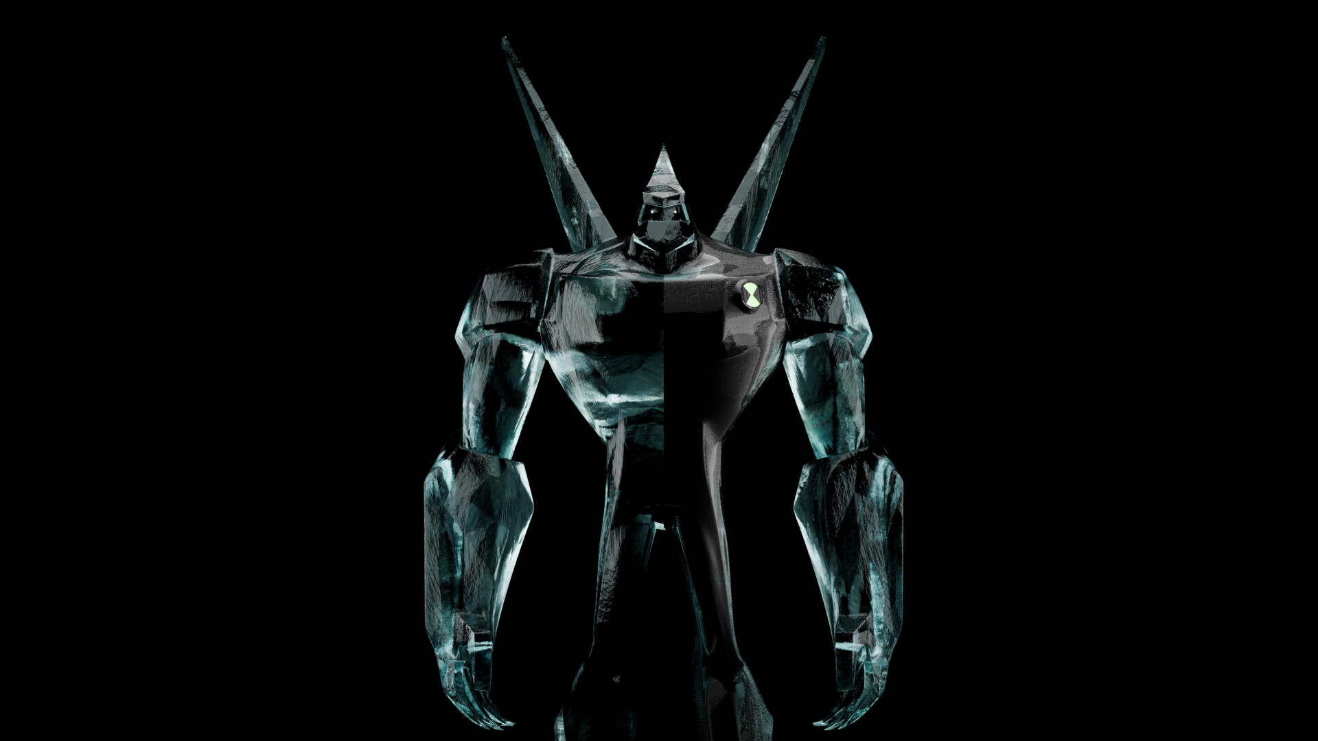 ArtStation - Ben 10 DiamondHead 3d Model Blender CYCLES Vs EEVEE Comparison