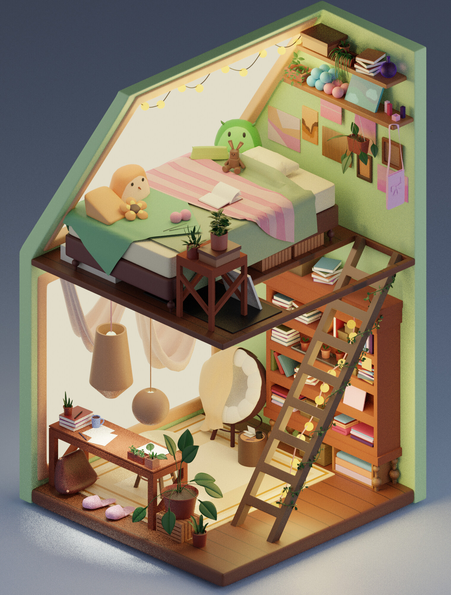 ArtStation - Isometric Room #2