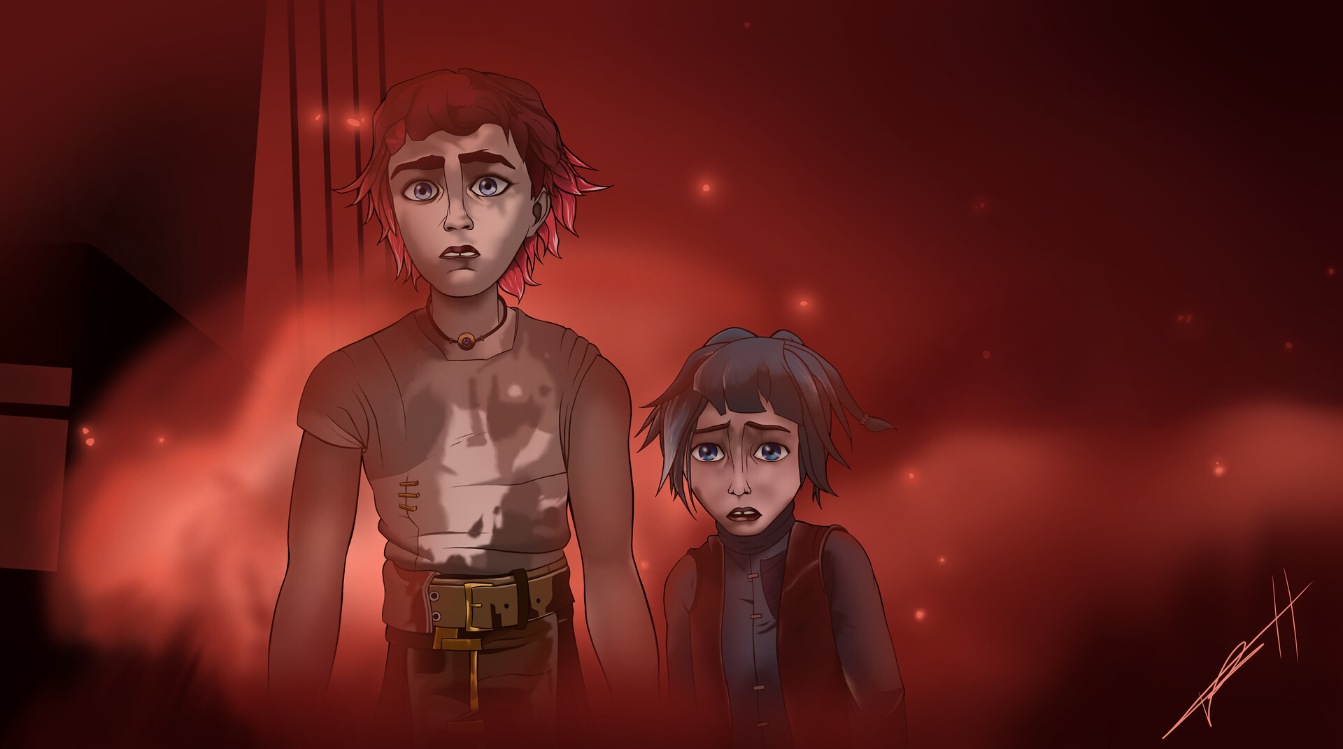 ArtStation - Vi and Powder on the Bridge (Arcane)