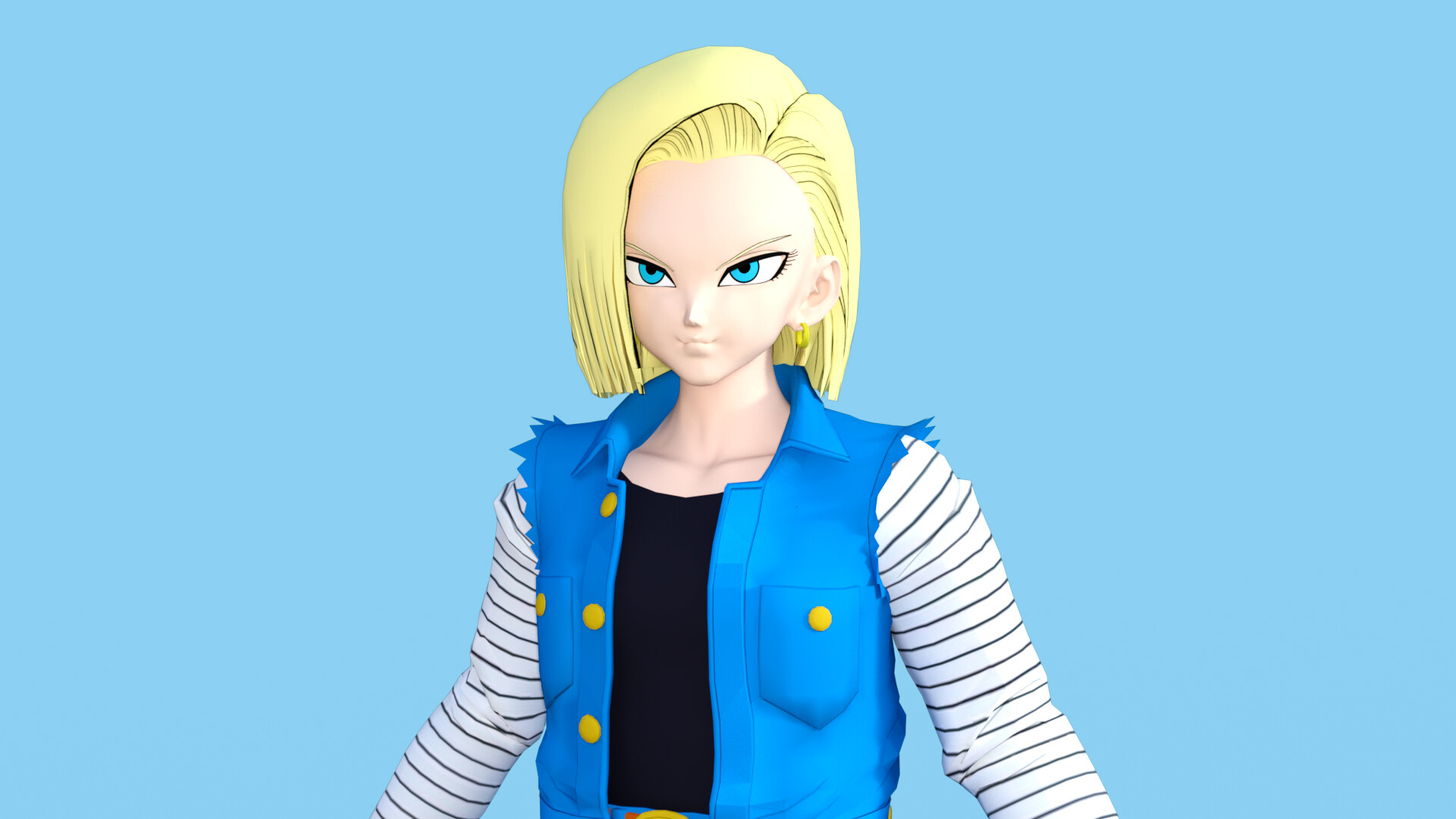 ArtStation - 3D Render - Android 18