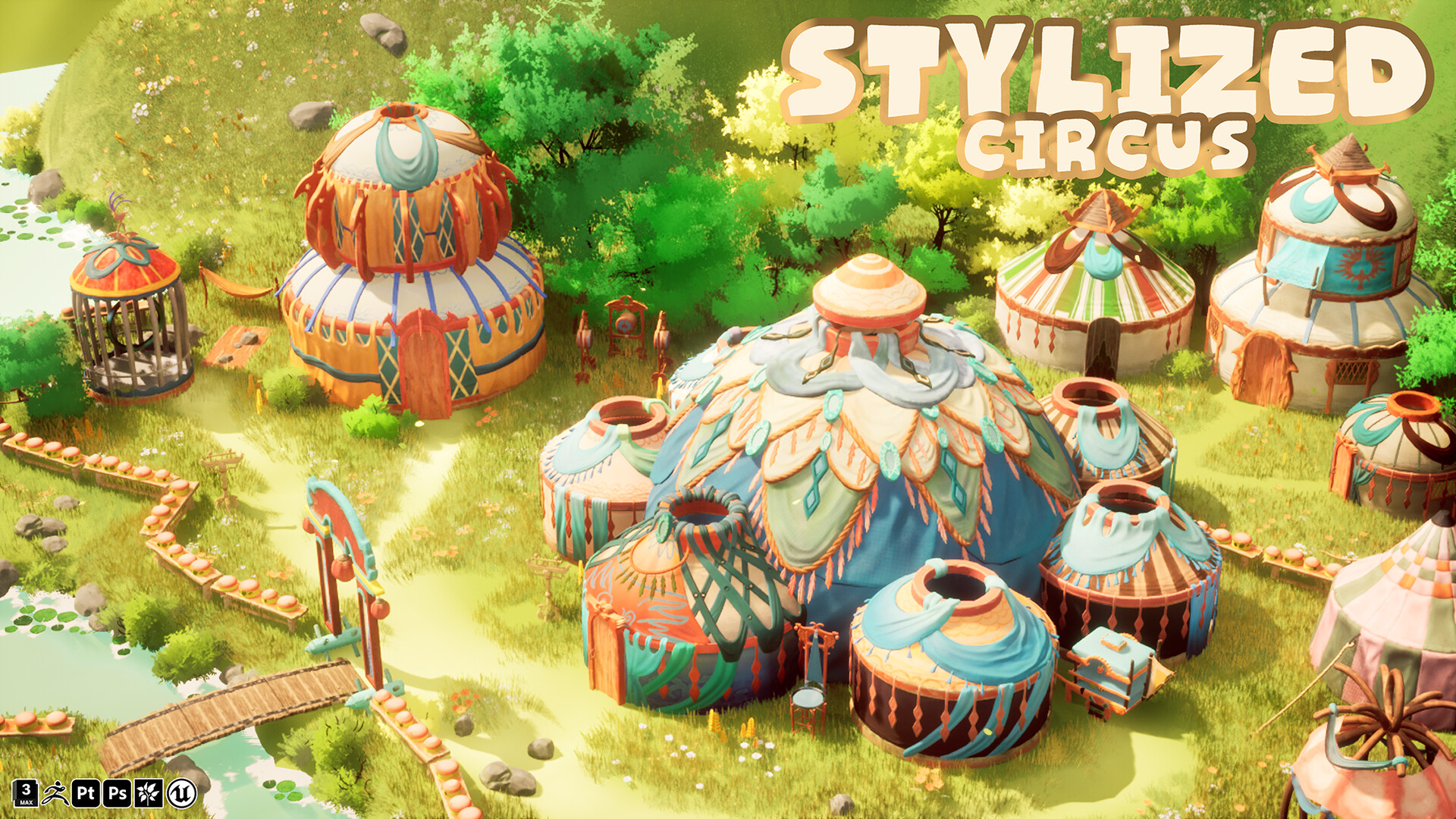ArtStation - stylized circus