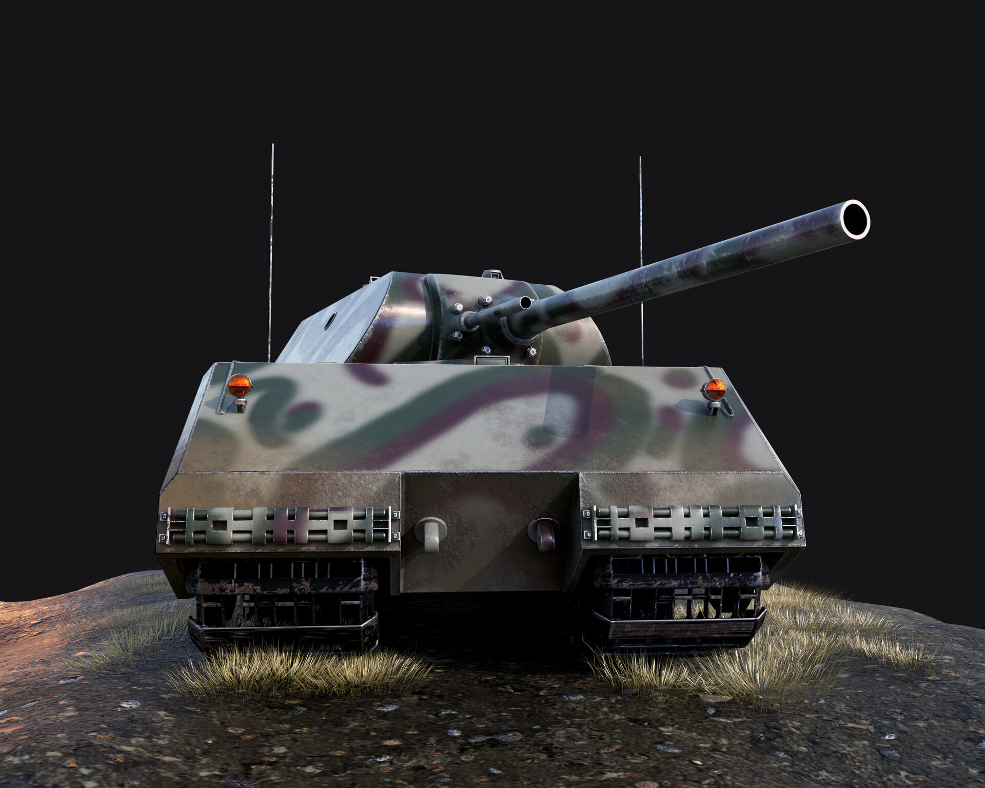 ArtStation - Panzer VIII Maus. Mid poly 3d model.