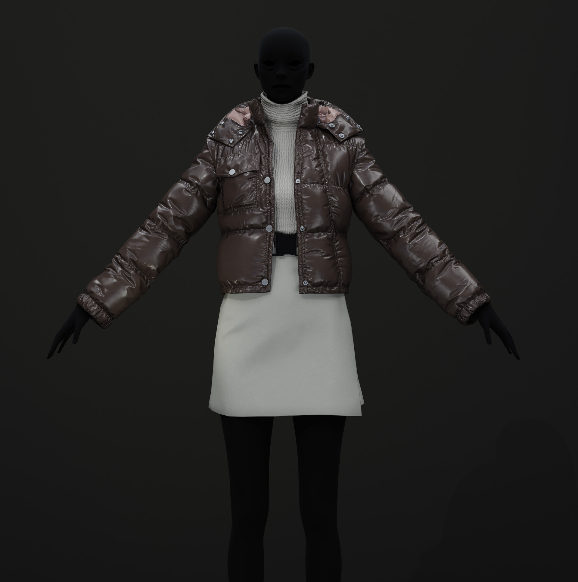 ArtStation - Down jacket