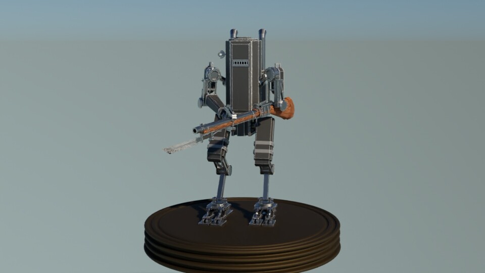 Javier García-Baquero Cano - Iron Harvest pzm-7 "Smialy" 3D Rigged Model