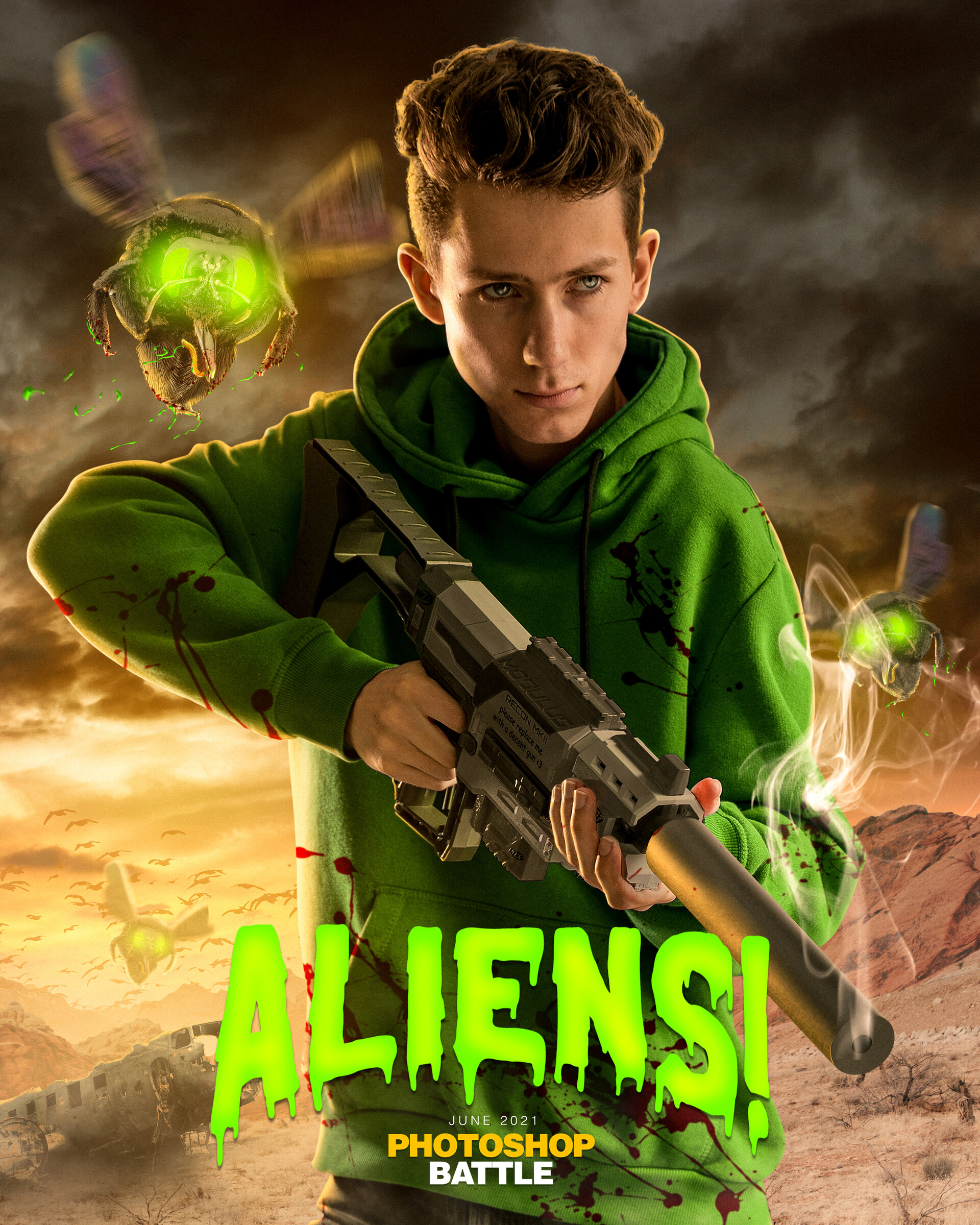 ArtStation - Benny Productions Photoshop Battle 2022 (Aliens)