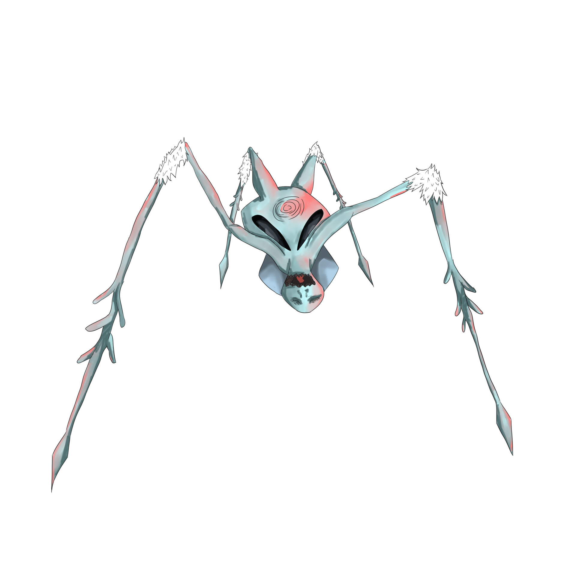 ArtStation - Frozen parasite monster