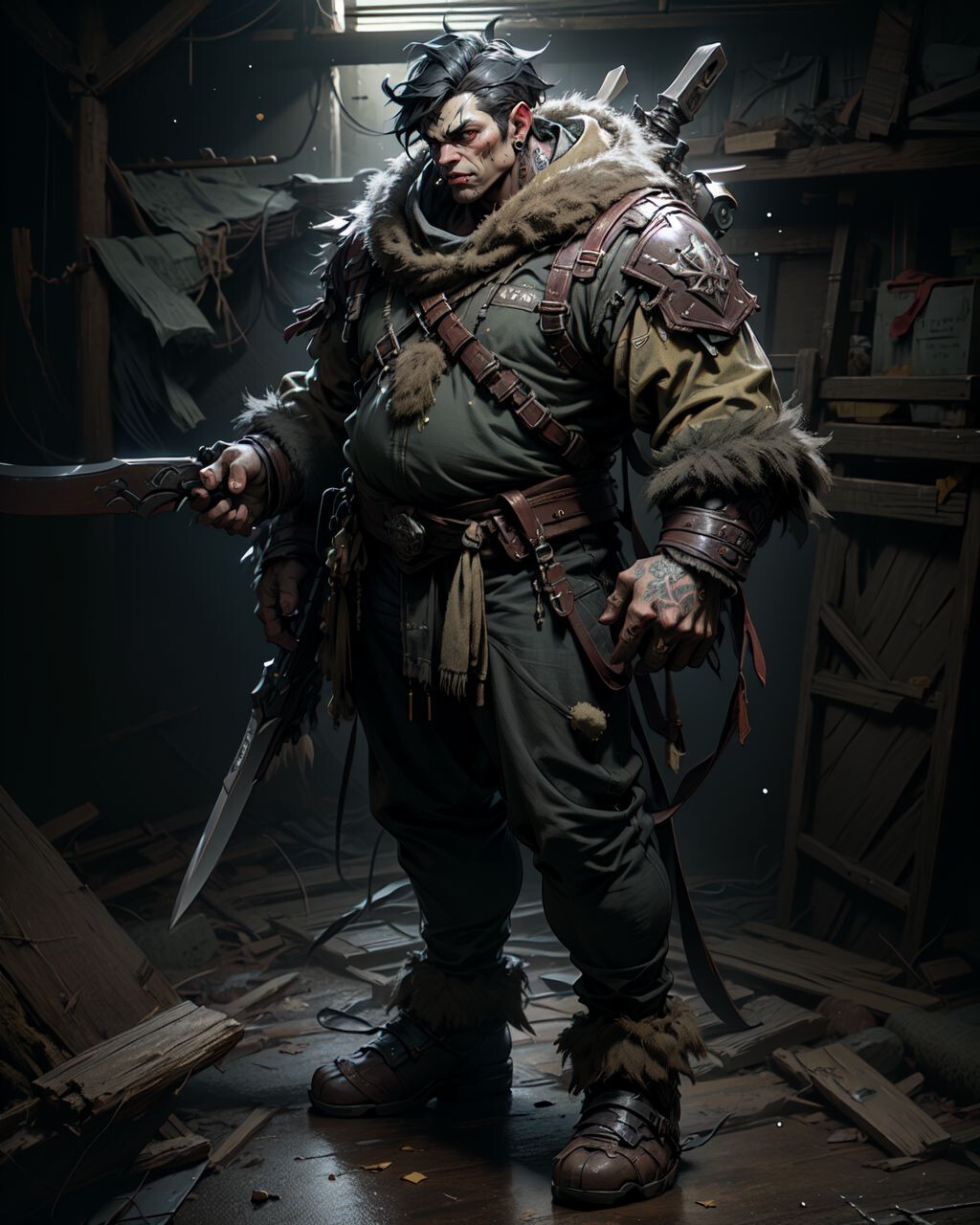 4K Anime Reference Art for Artists and Enthusiasts - 267 Ogre Warrior ...