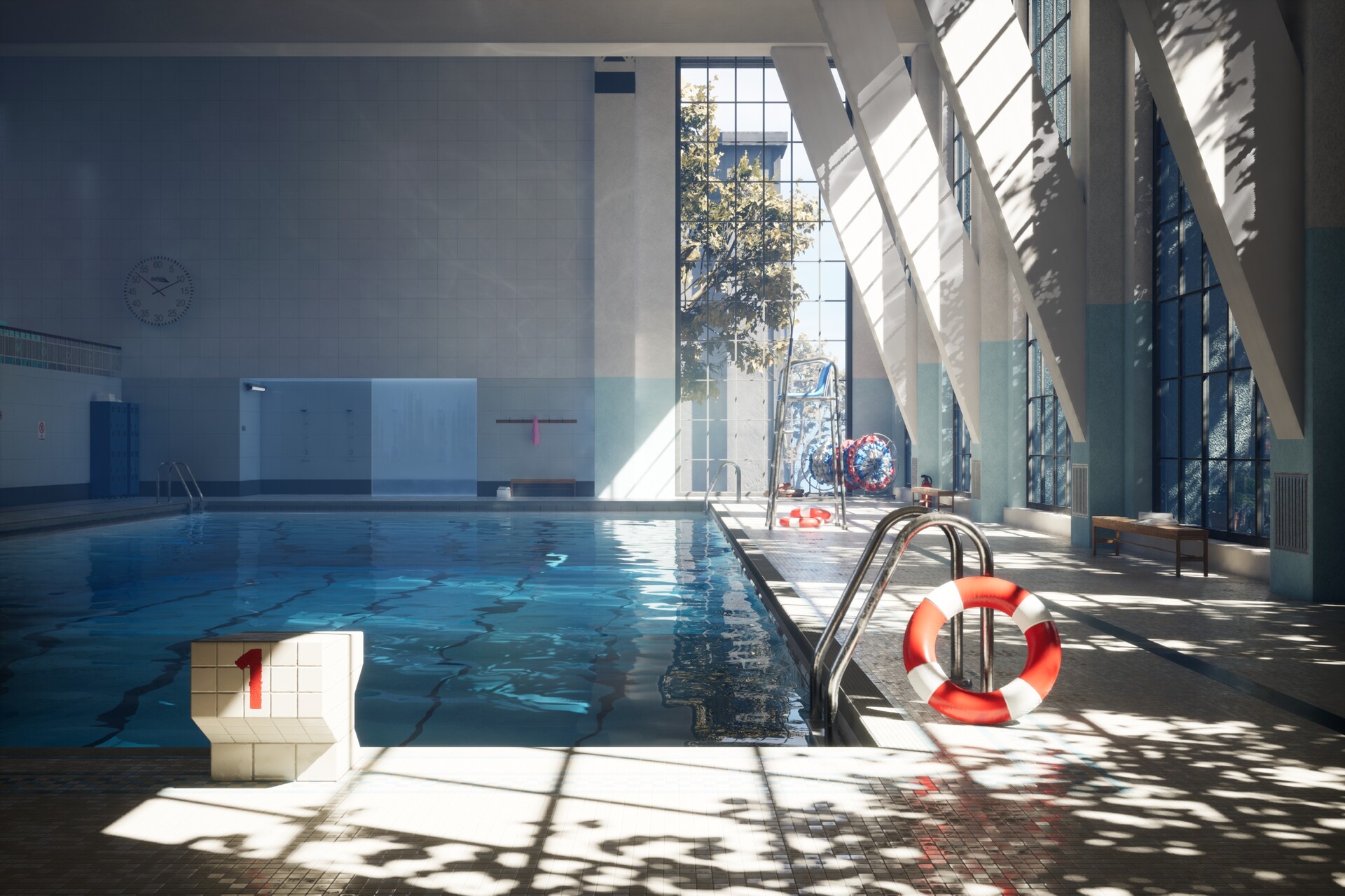 ArtStation - USSR swimming pool