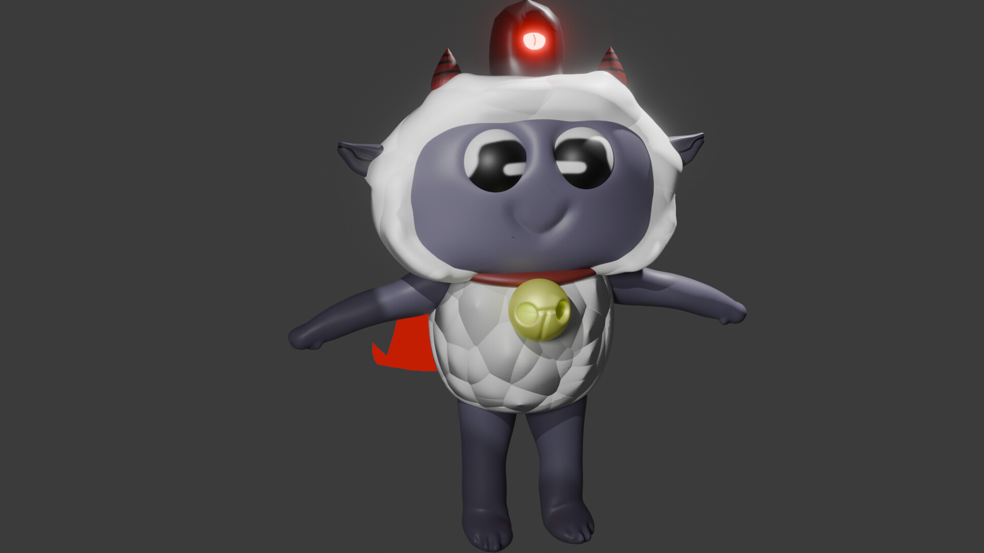 ArtStation - I 3D modeled Lambert from Cult of the Lamb - Character Sculpt