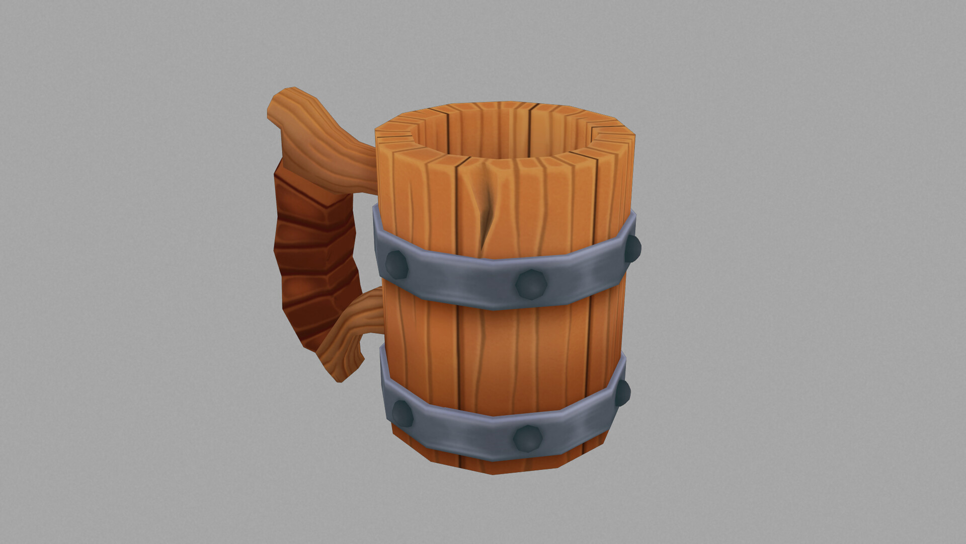 ArtStation - Stylized Wooden Tankard