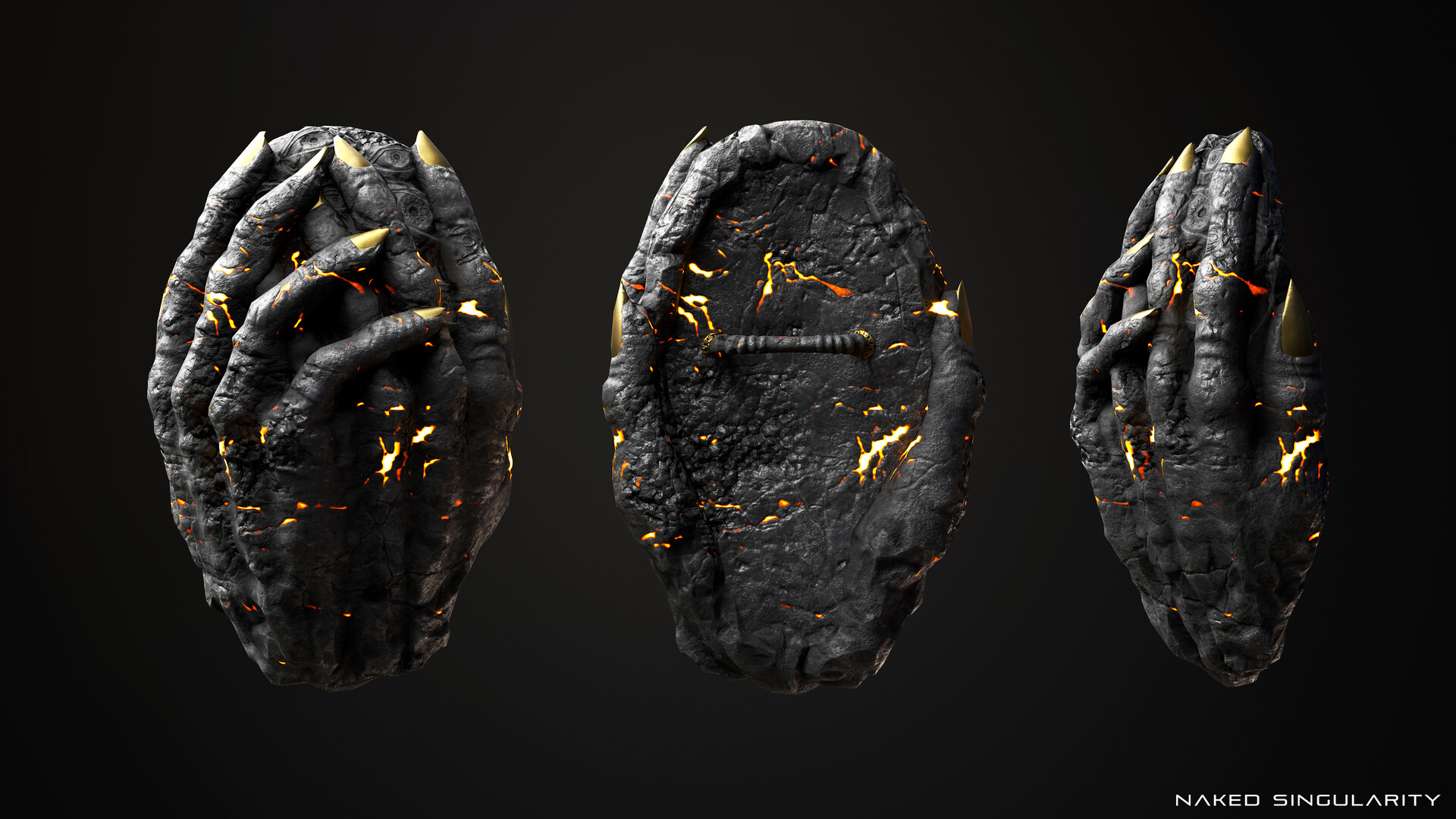 Naked Singularity Studio - Dark fantasy shield | Part 2