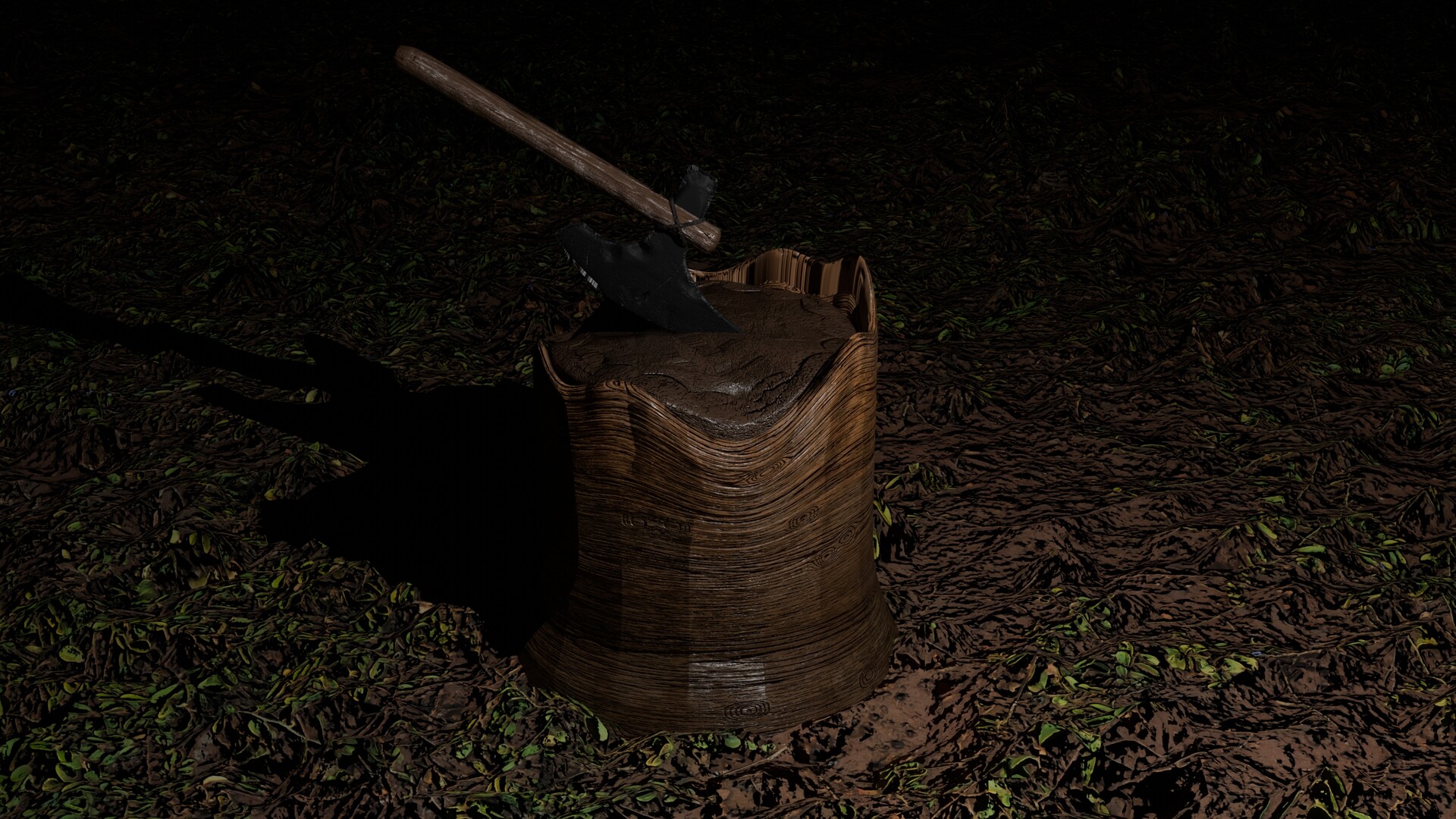 ArtStation - Axe In Forest