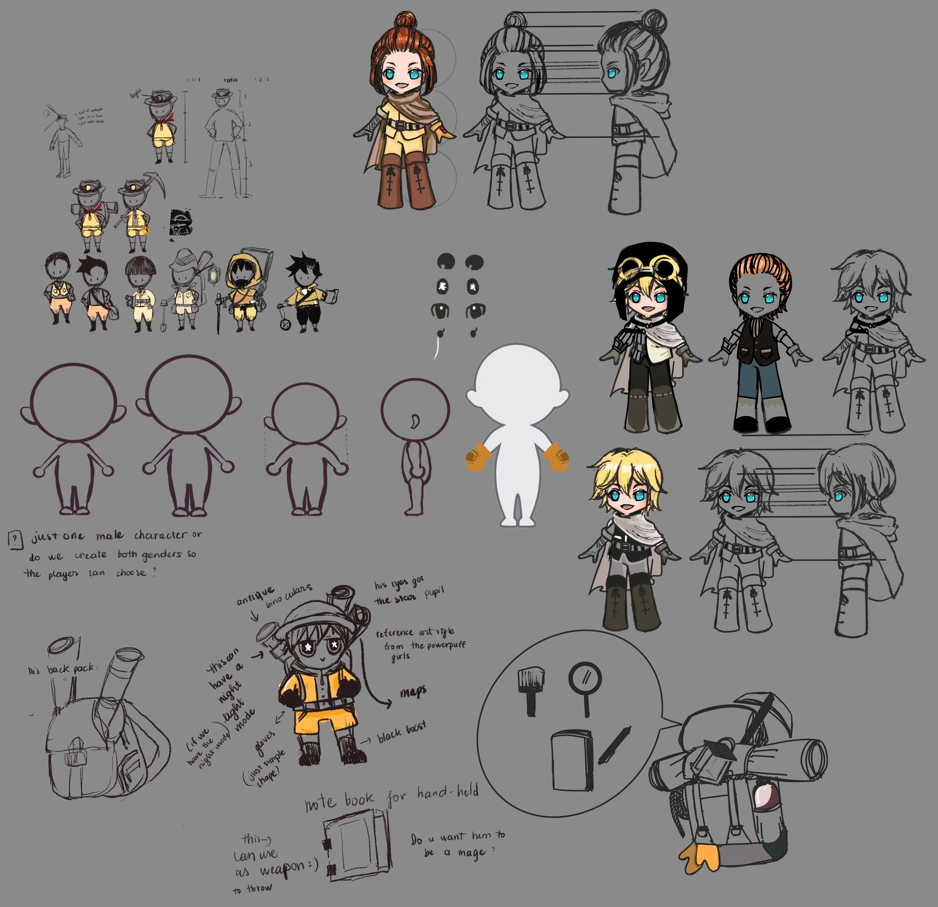 ArtStation - Character’s concept for Project Dev 1