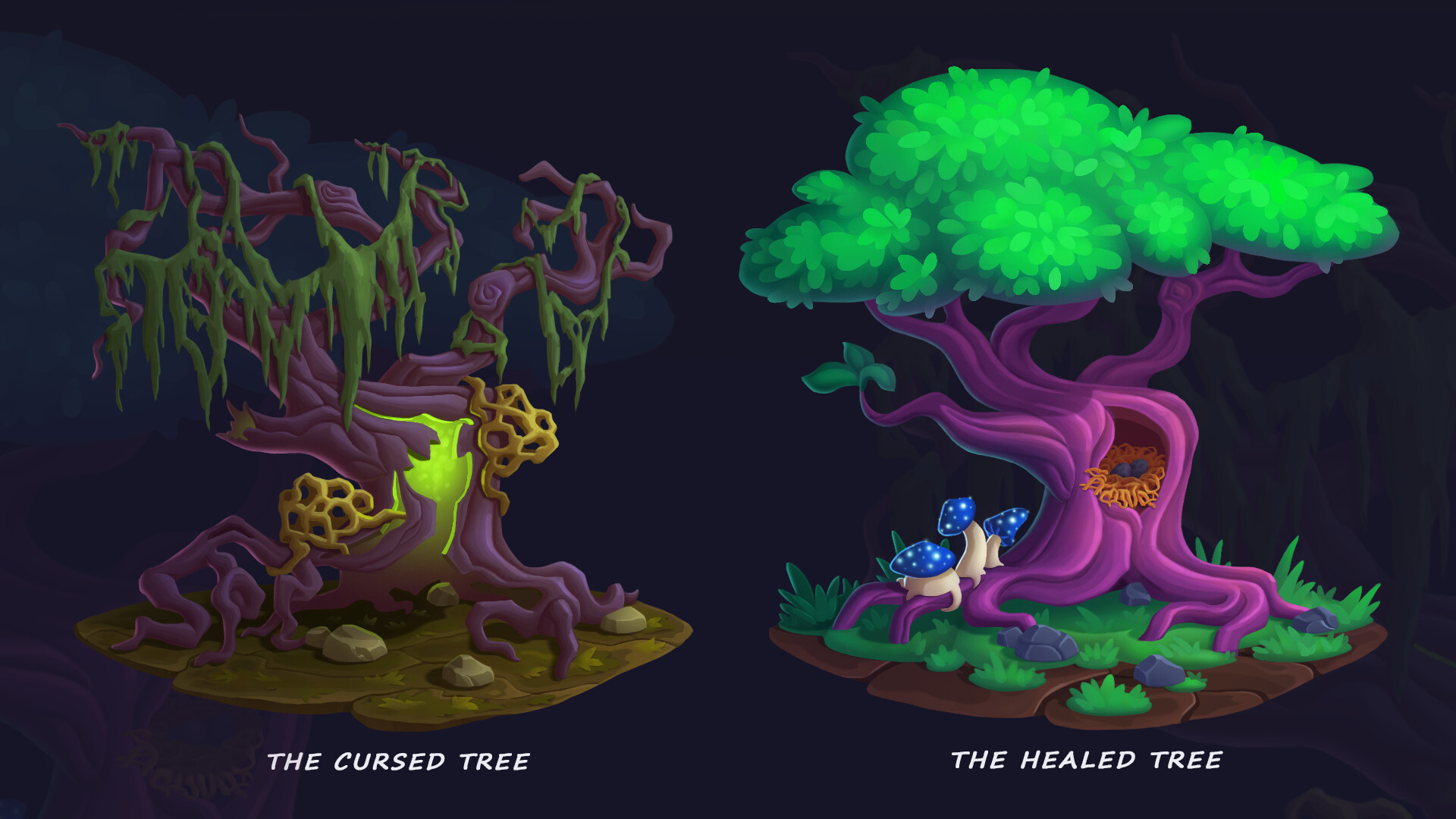 ArtStation - Magic trees