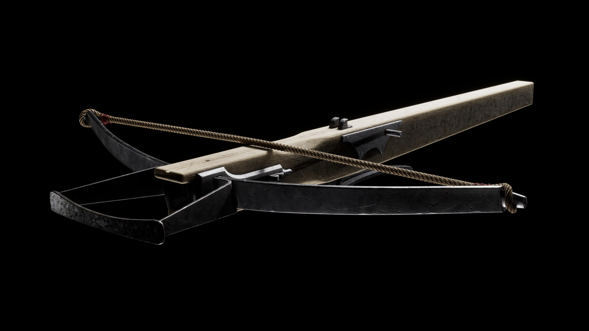 ArtStation - Battle-worn Medieval Crossbow