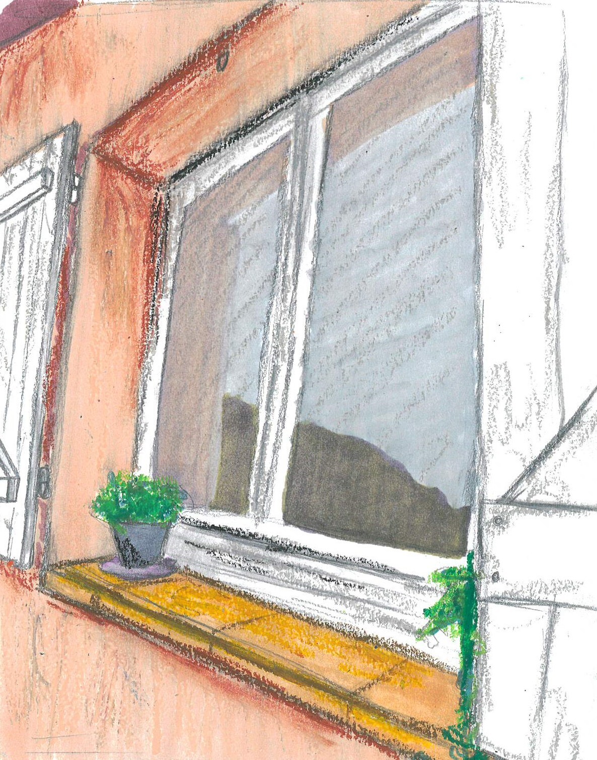 window reflection drawing