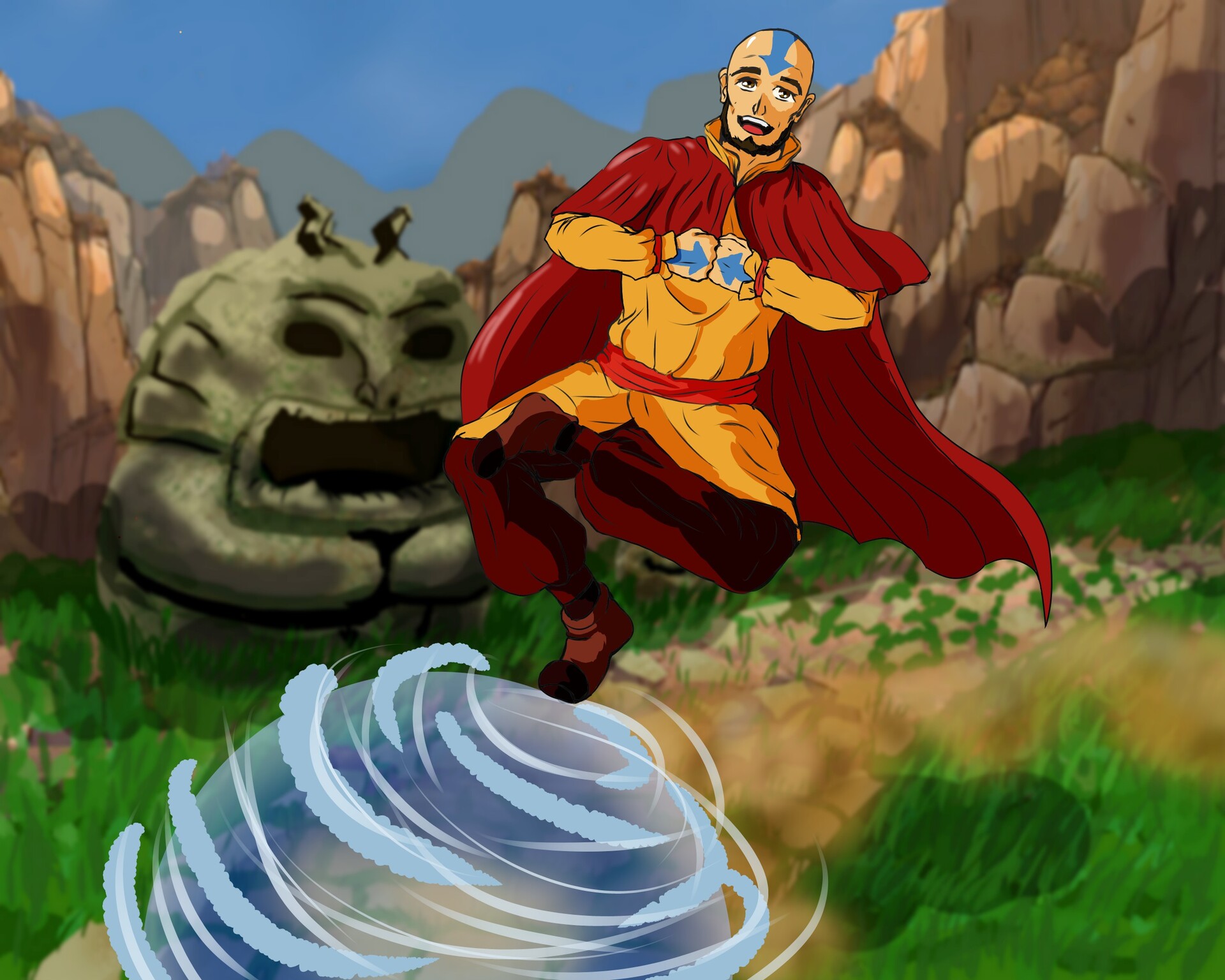 ArtStation - Aang el avatar