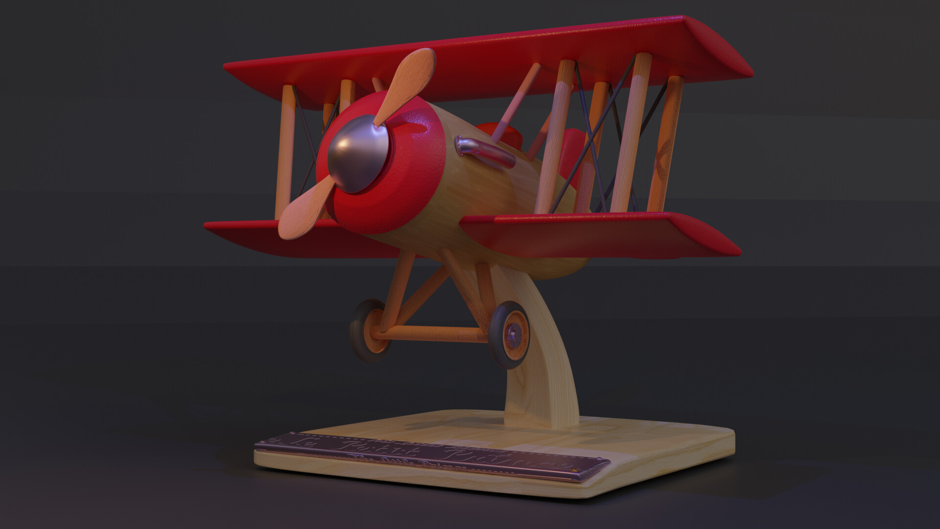 ArtStation - The Little Prince Airplane Toy