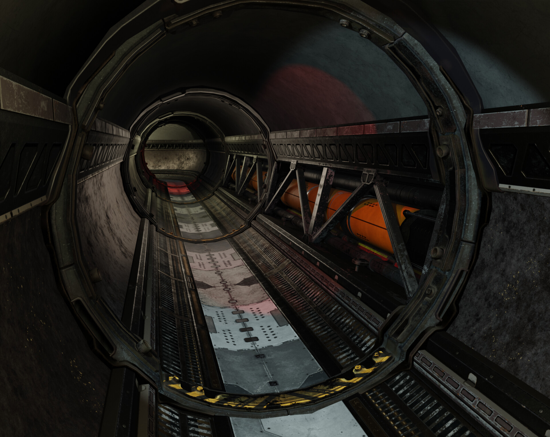 ArtStation - Modular Circular Sci-Fi Corridor Real Time Unity