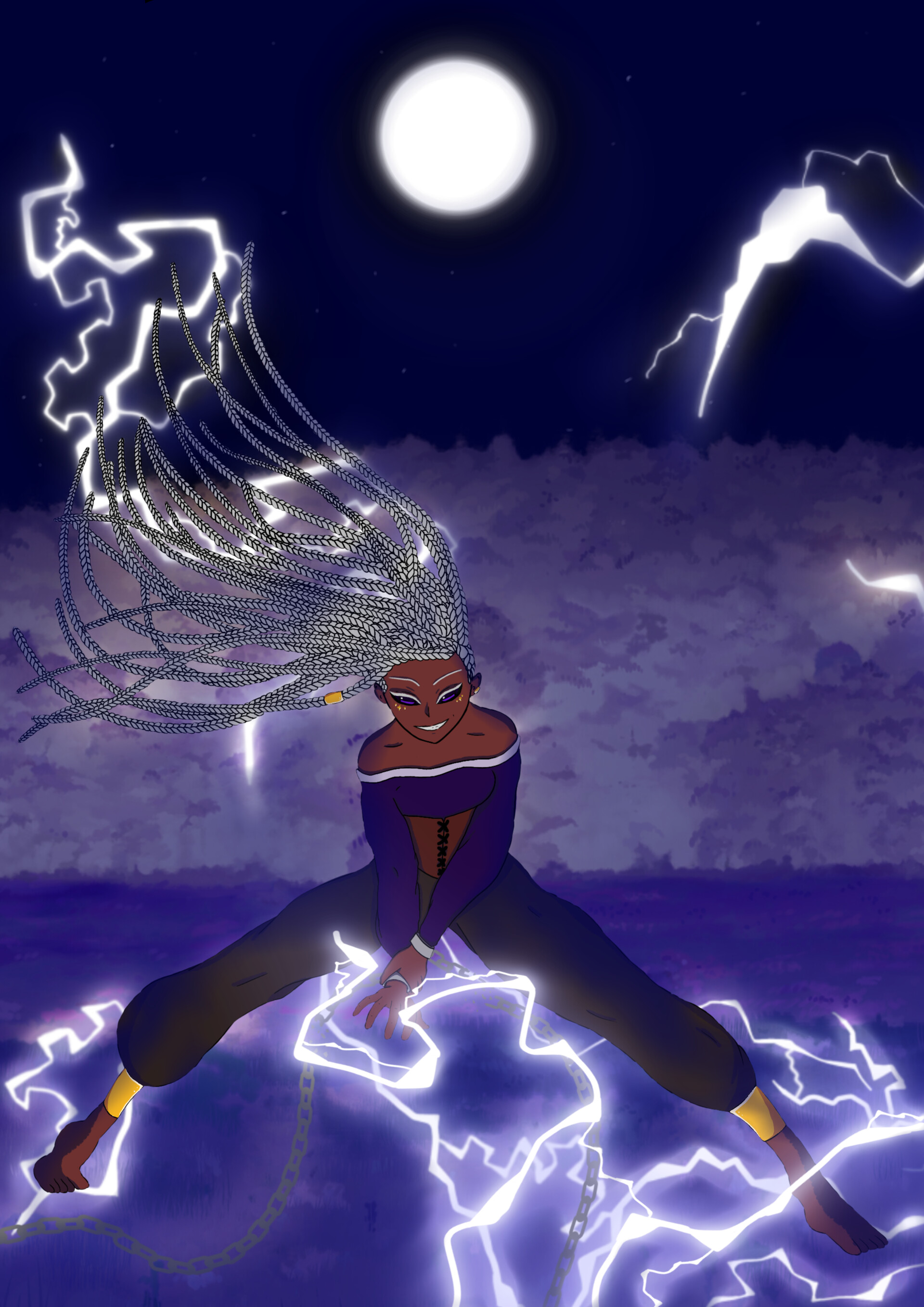 ArtStation - Ophelia The witch of the lightning