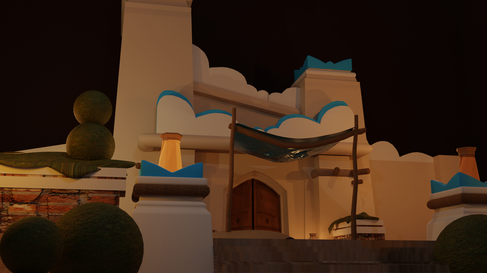 ArtStation - Sumeru Building Fan Art