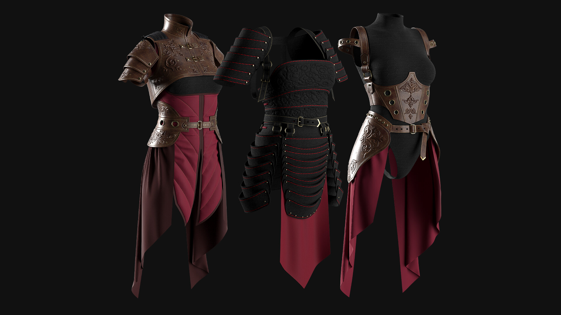 ArtStation - Female armor set #6
