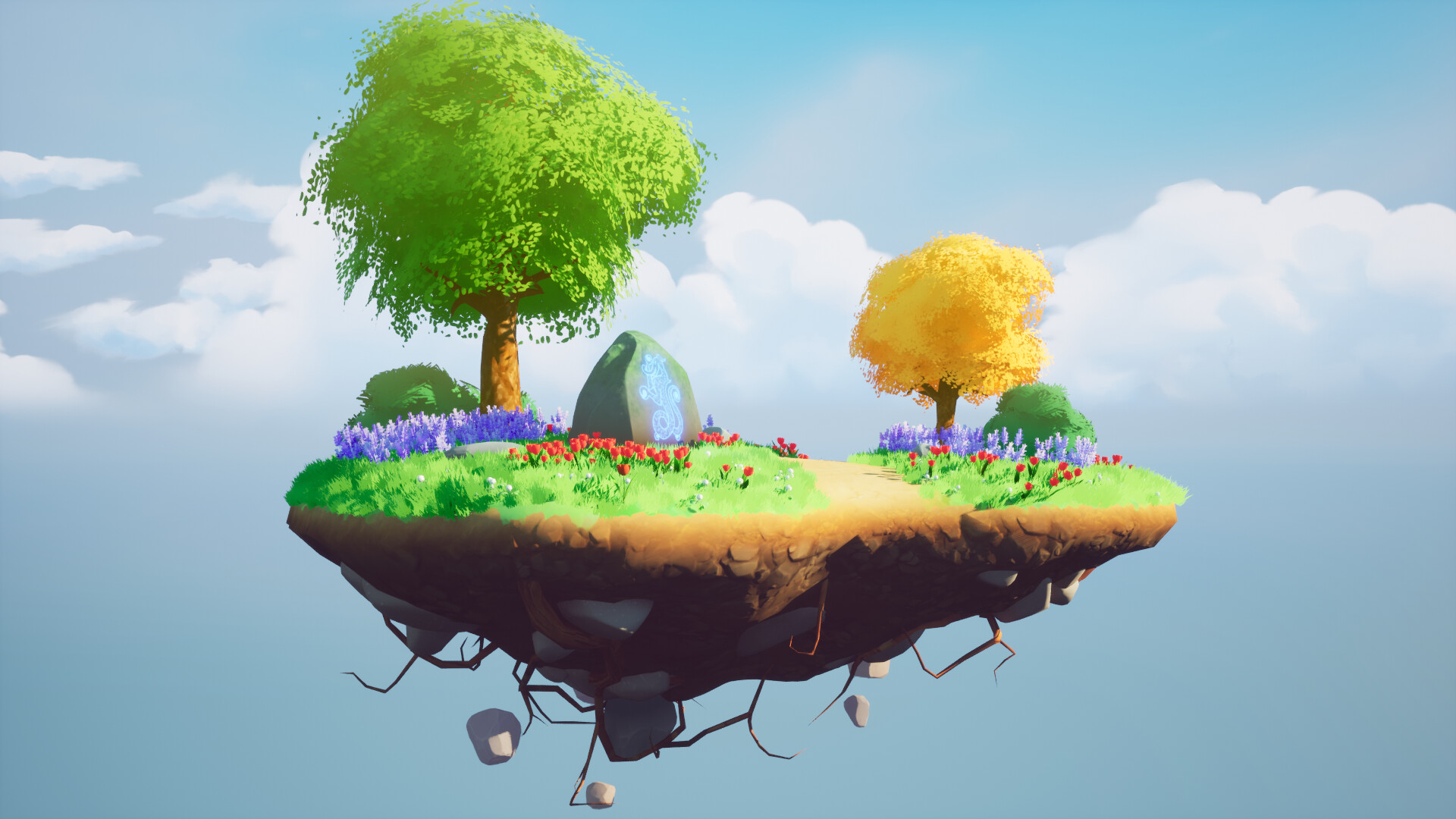 ArtStation - Stylized Foliage Island