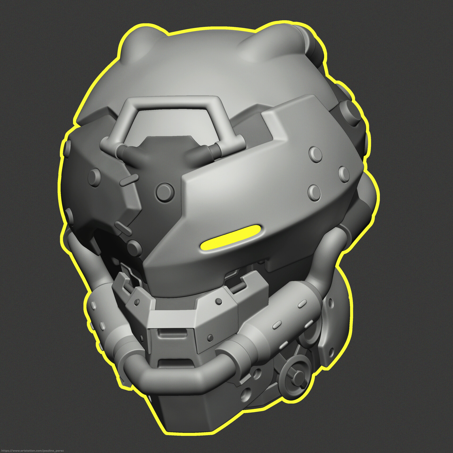 ArtStation - Sci-Fi Helmet