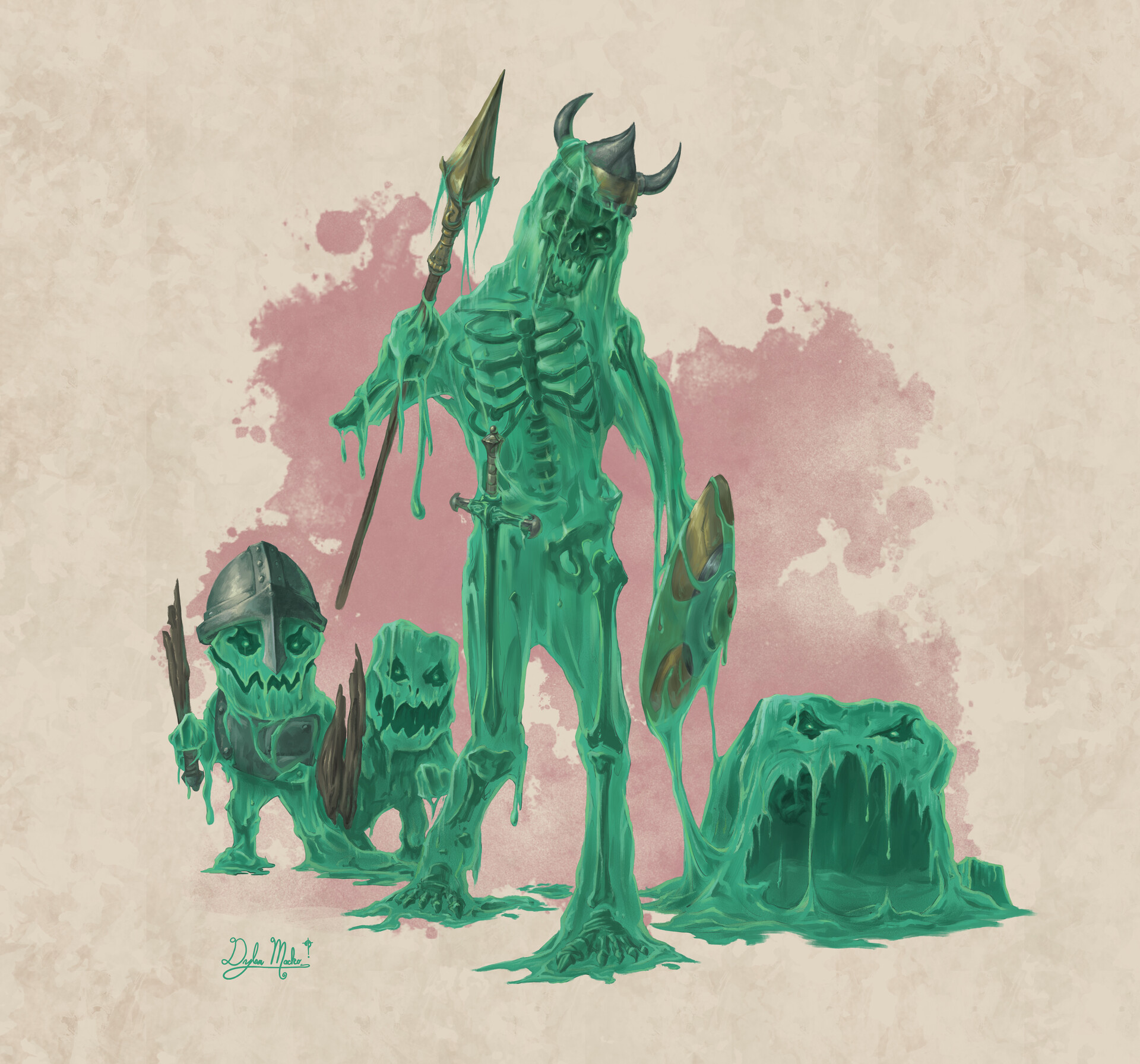 ArtStation - Gelatinous Cube Spawn "Monsters and Lairs"