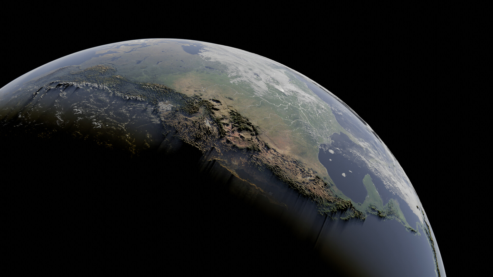 ArtStation - 3D Earth practice