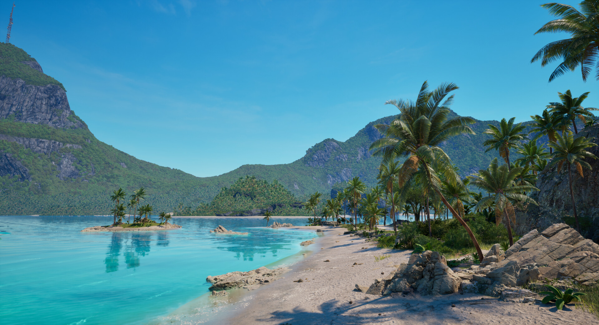 ArtStation - Tropical Island - Unreal Engine 5 - Day / Night Cycle