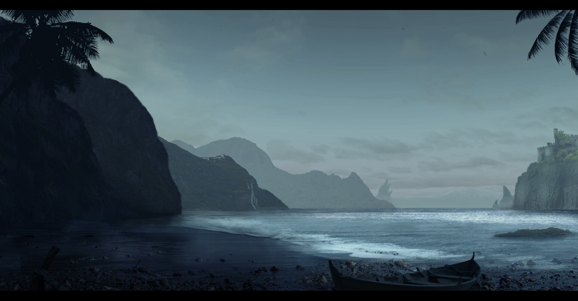 ArtStation - fort in sea